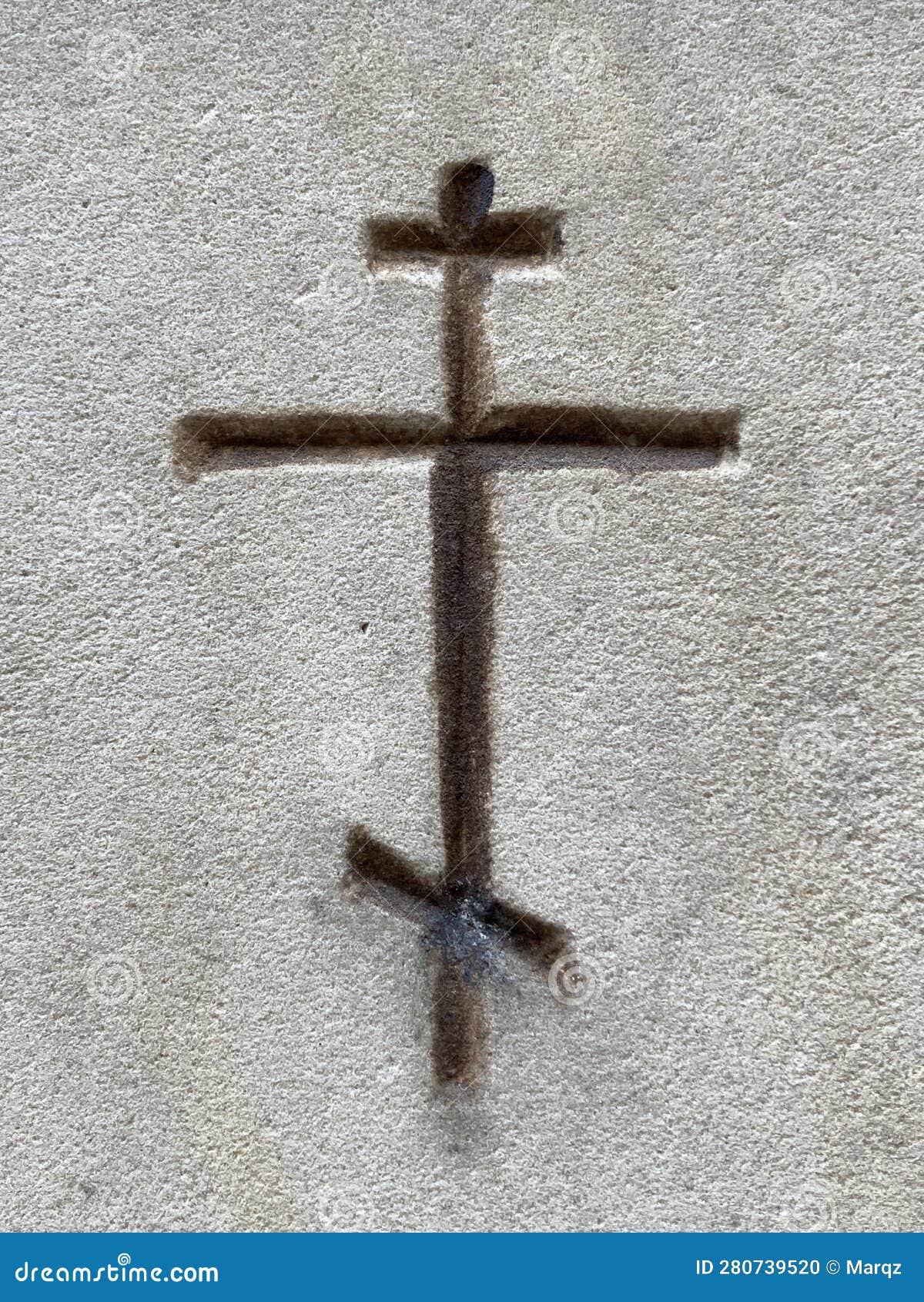 Eastern Orthodox Cross stock photo. Image of font, religion - 280739520