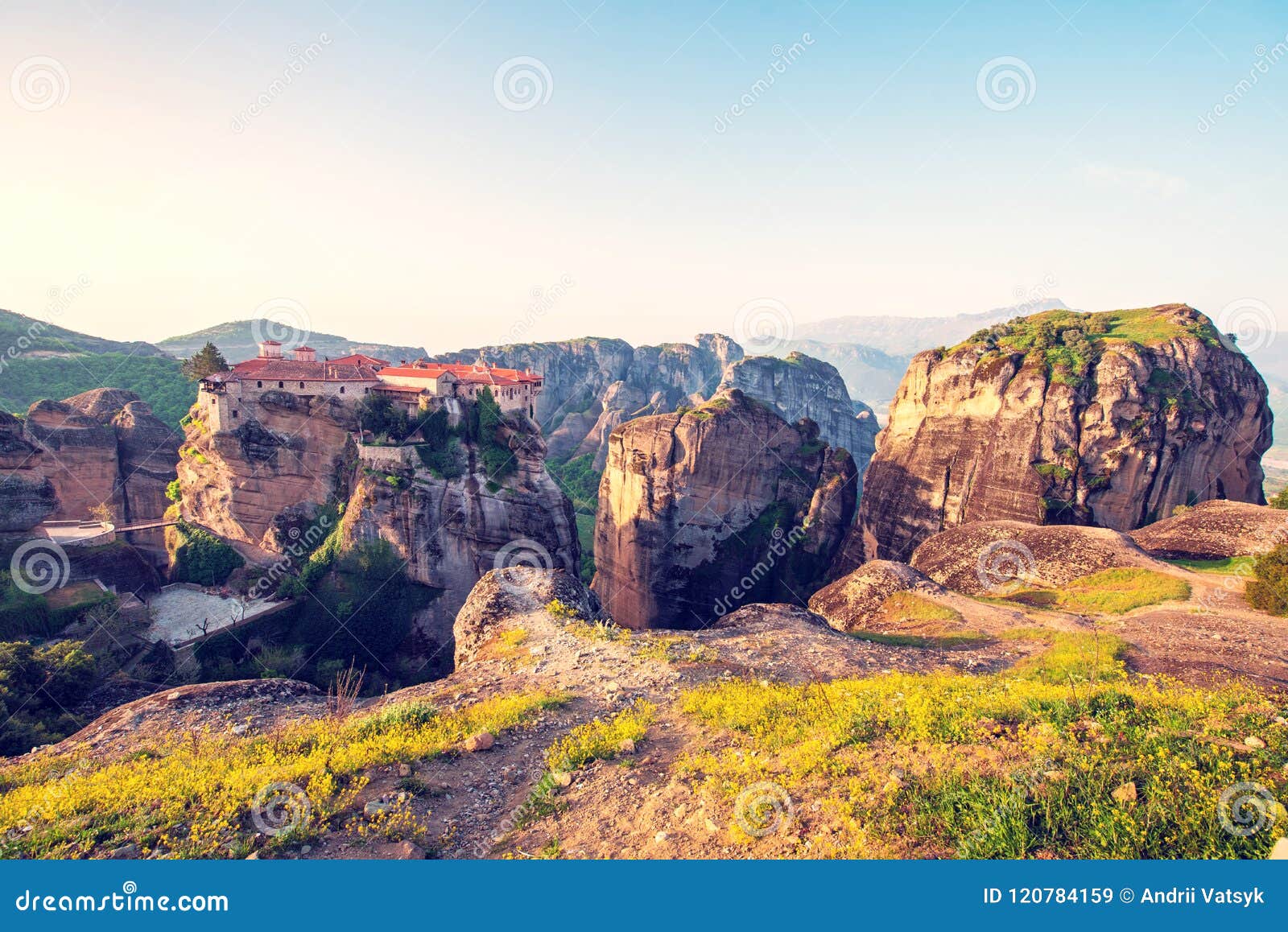 Eastern Orthodox Monastery of Varlaam in Holy Complex in the Famous ...