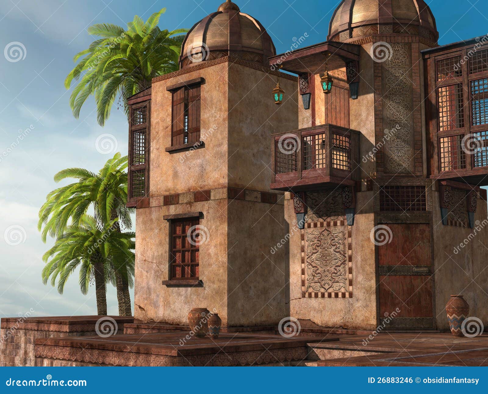 Eastern palace stock illustration. Illustration of eastern - 26883246