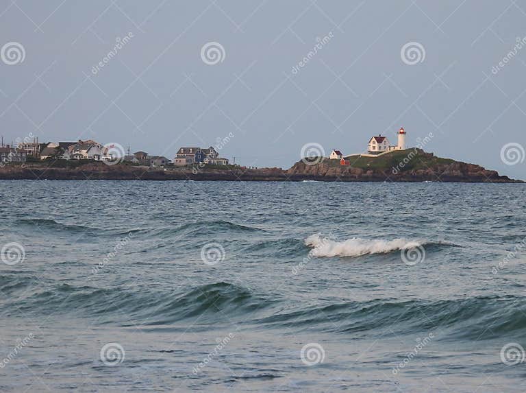 Eastern Point Lighthouse Gloucester Massachusetts Harbor Entrance Stock ...