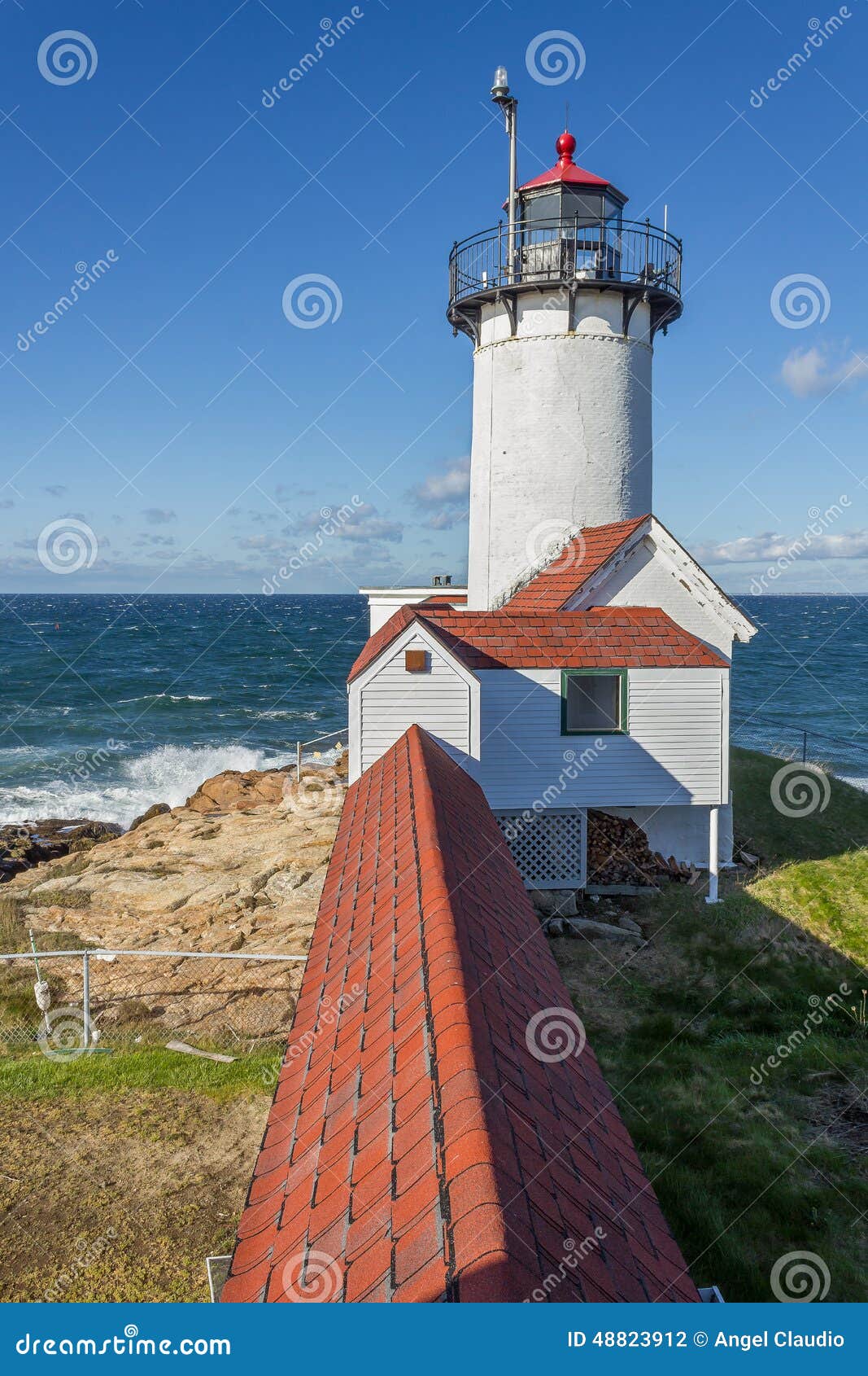 Eastern Point Lighthouse stock photo. Image of landmark - 48823912