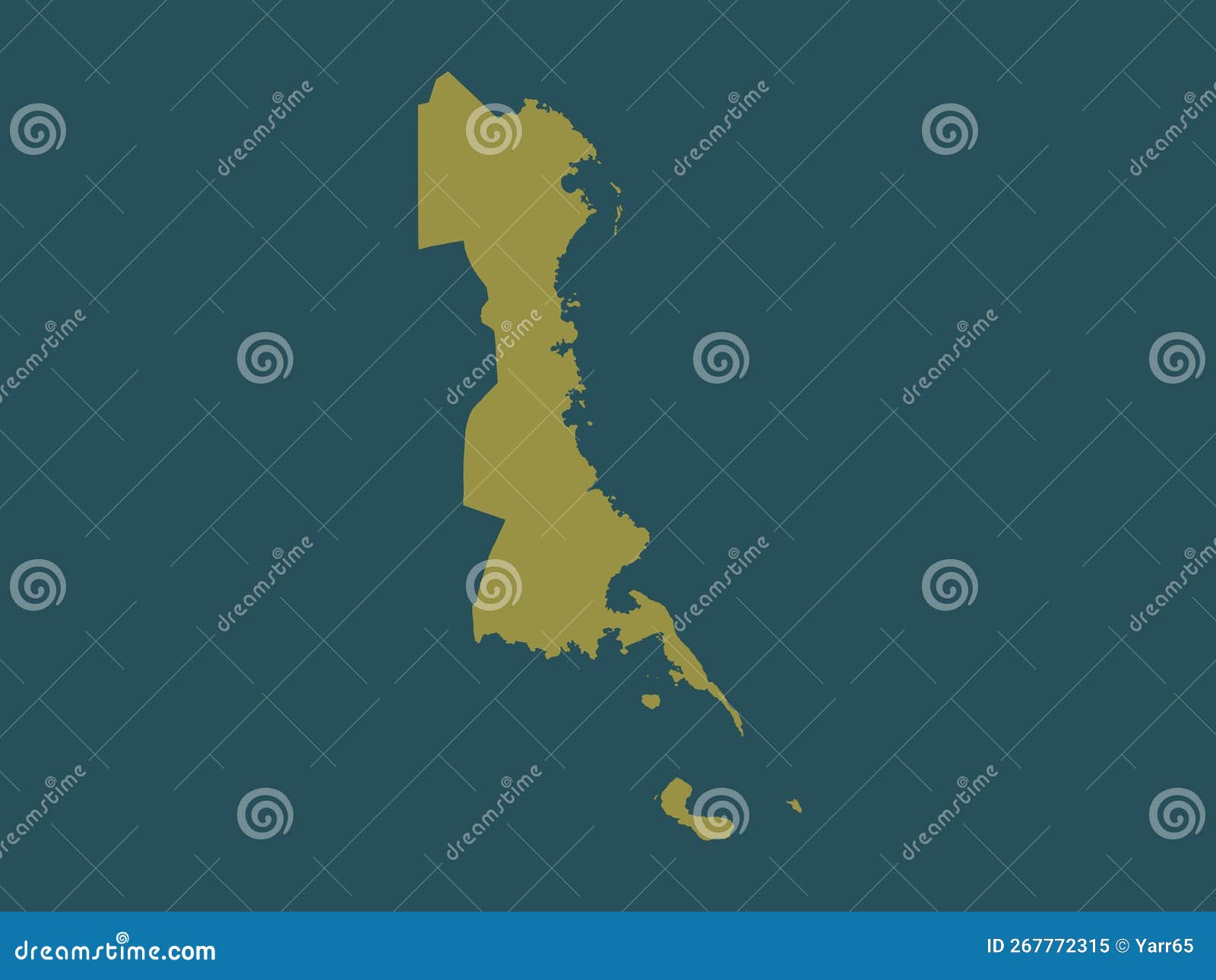 Eastern Samar, Philippines. Solid. No Legend Stock Illustration ...