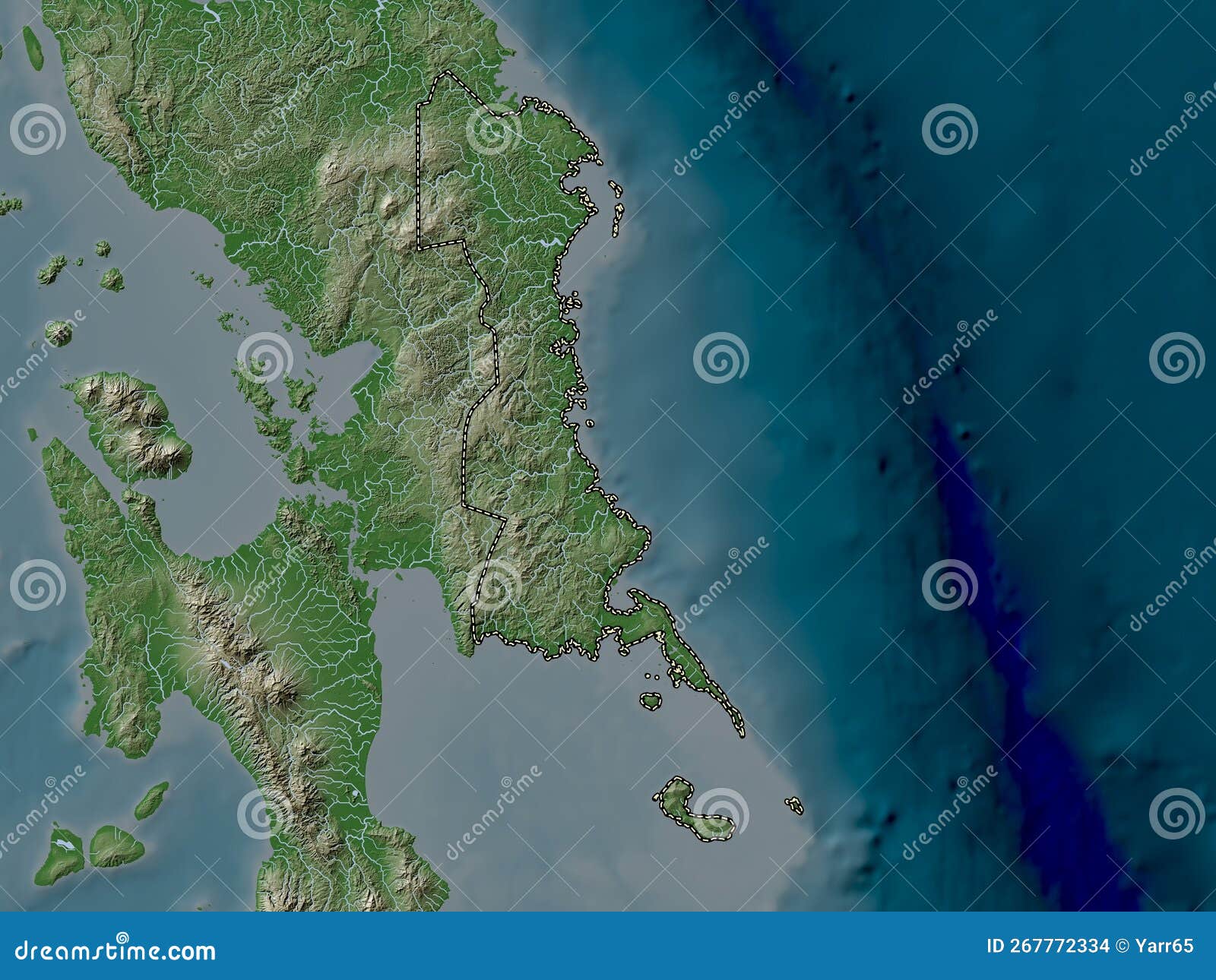 Eastern Samar, Philippines. Wiki. No Legend Stock Illustration ...
