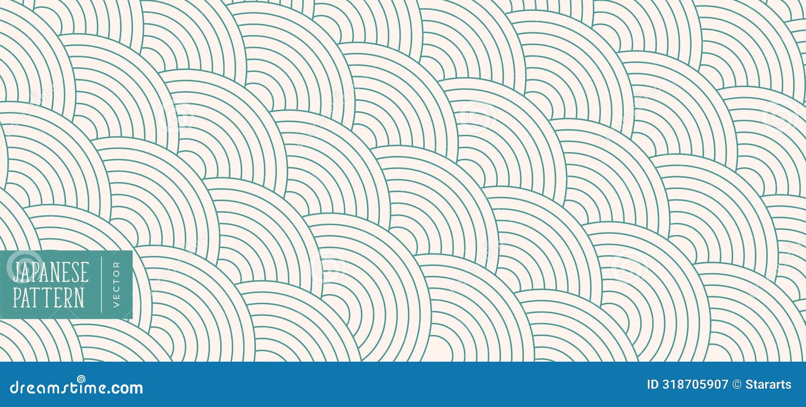 Eastern Sashiko Style Japanese Pattern Banner Design Stock Vector ...