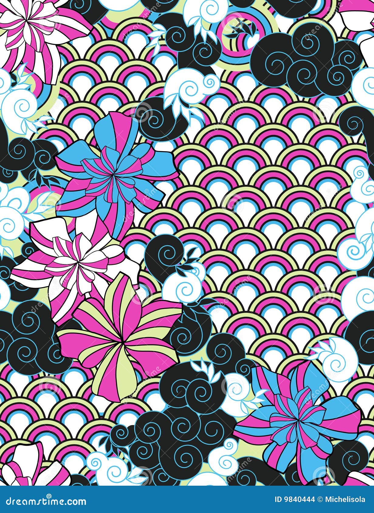 Eastern seamless pattern stock illustration. Illustration of textile ...