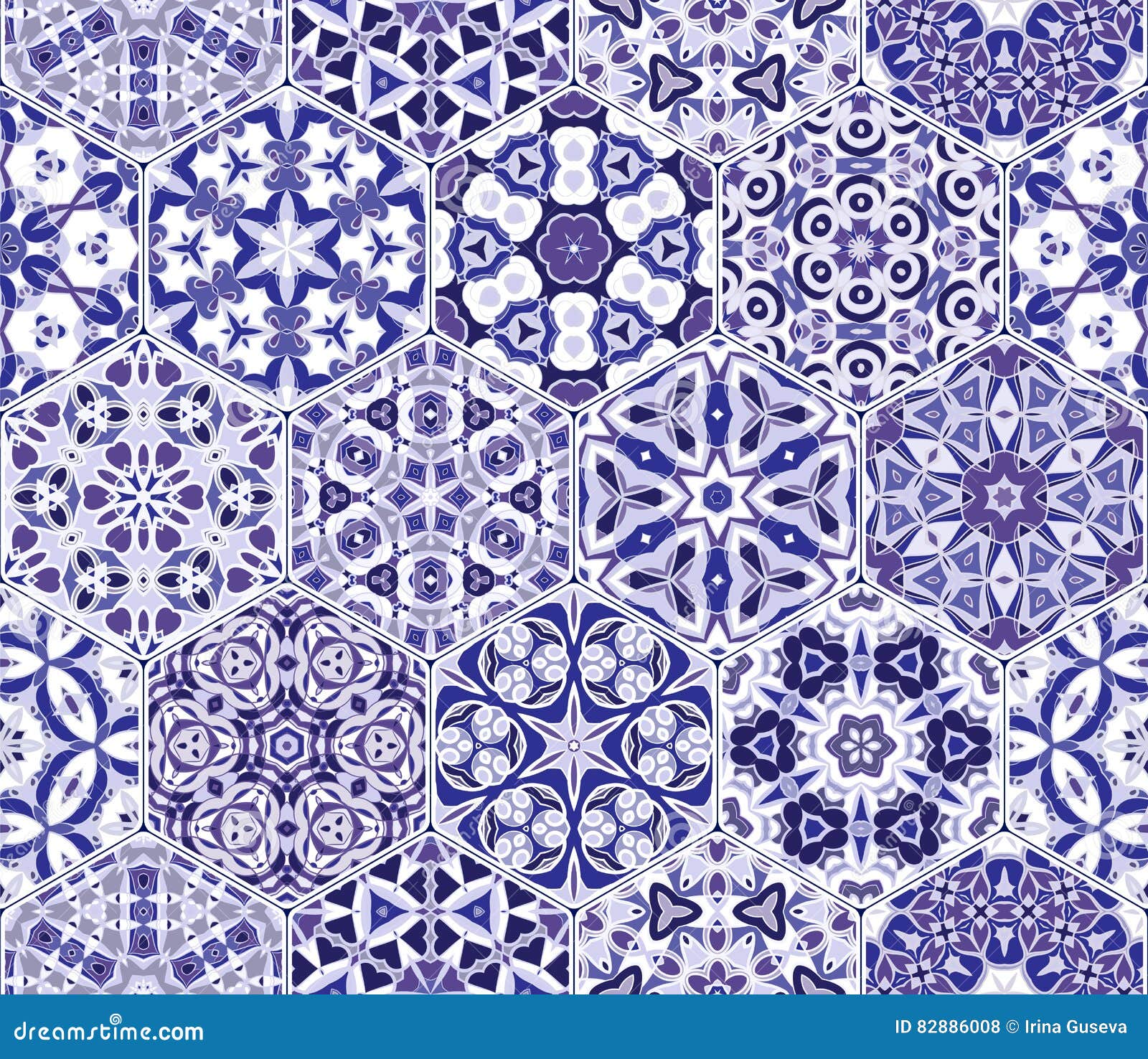 Eastern Seamless Pattern Tiles Stock Vector - Illustration of ...