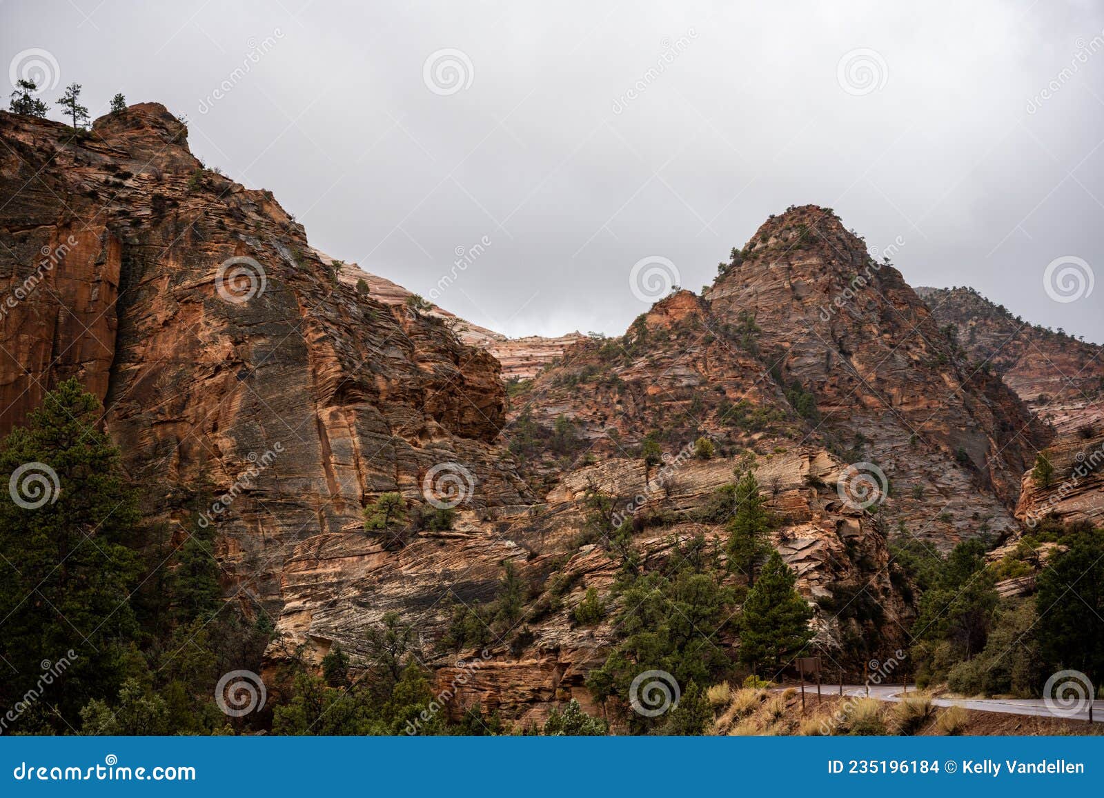 Eastern Side Rock Faces in Zion Stock Photo - Image of park, mount ...
