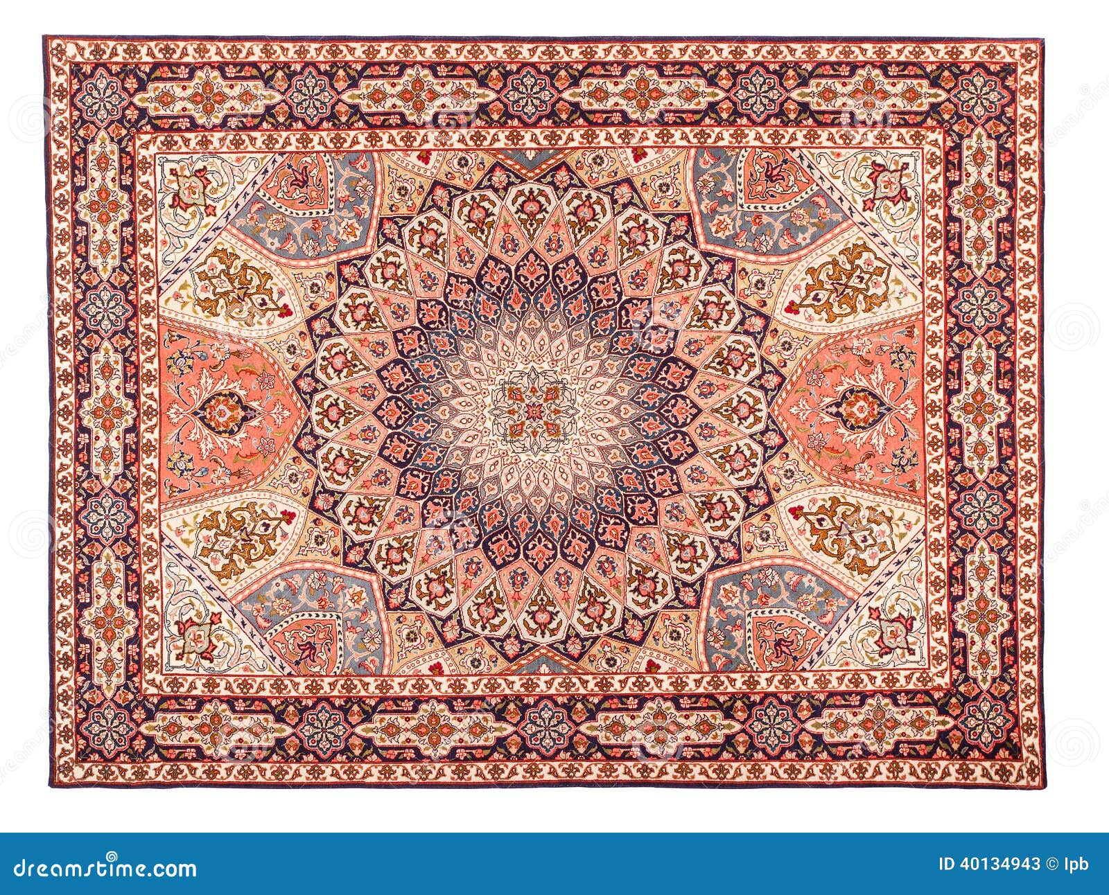 Eastern Silky Carpet. Classic Arabic Pattern Stock Photo - Image: 40134943