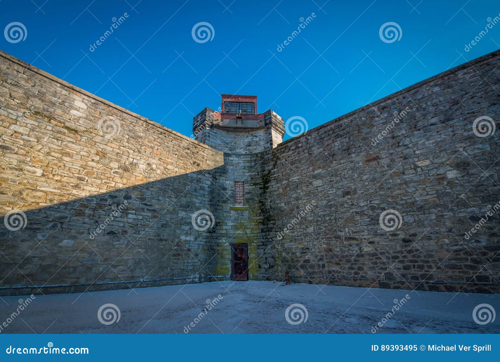 Eastern State Penitentiary Prison Wall Stock Image - Image of patient ...