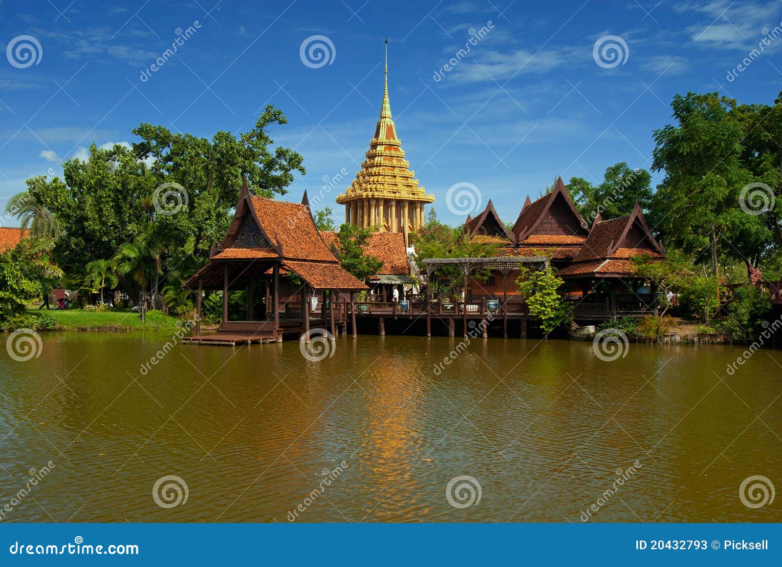 The Eastern Style Architecture. Stock Image - Image of klong, eastern ...