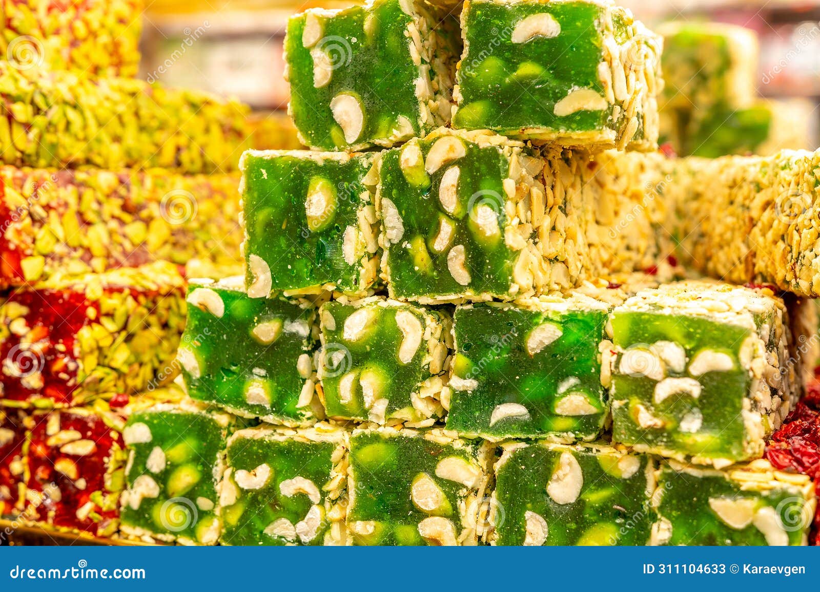 Eastern Sweets. Assorted Traditional Turkish Delight (Rahat Lokum ...