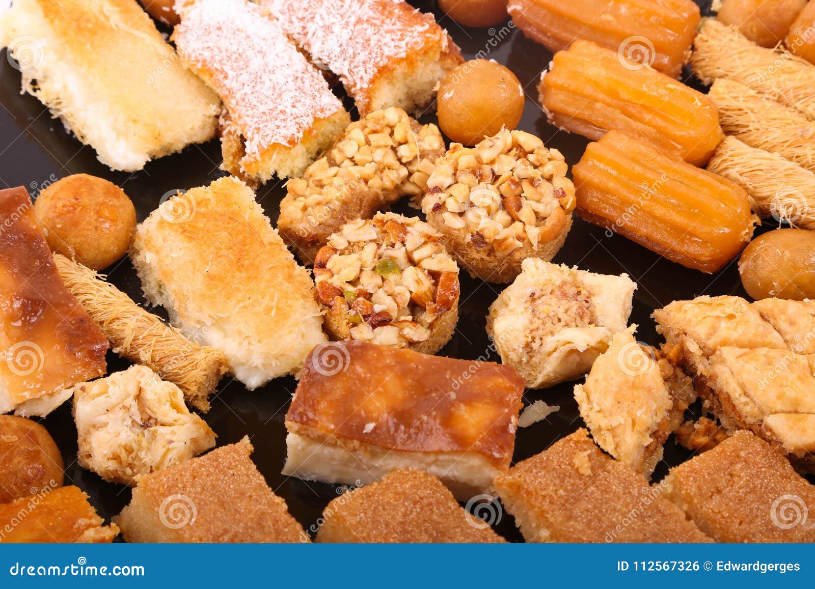 Eastern sweets close up stock photo. Image of mediterranean - 112567326
