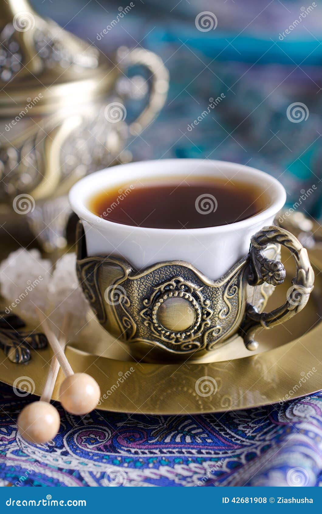 Eastern Tea Party stock photo. Image of pattern, candy - 42681908