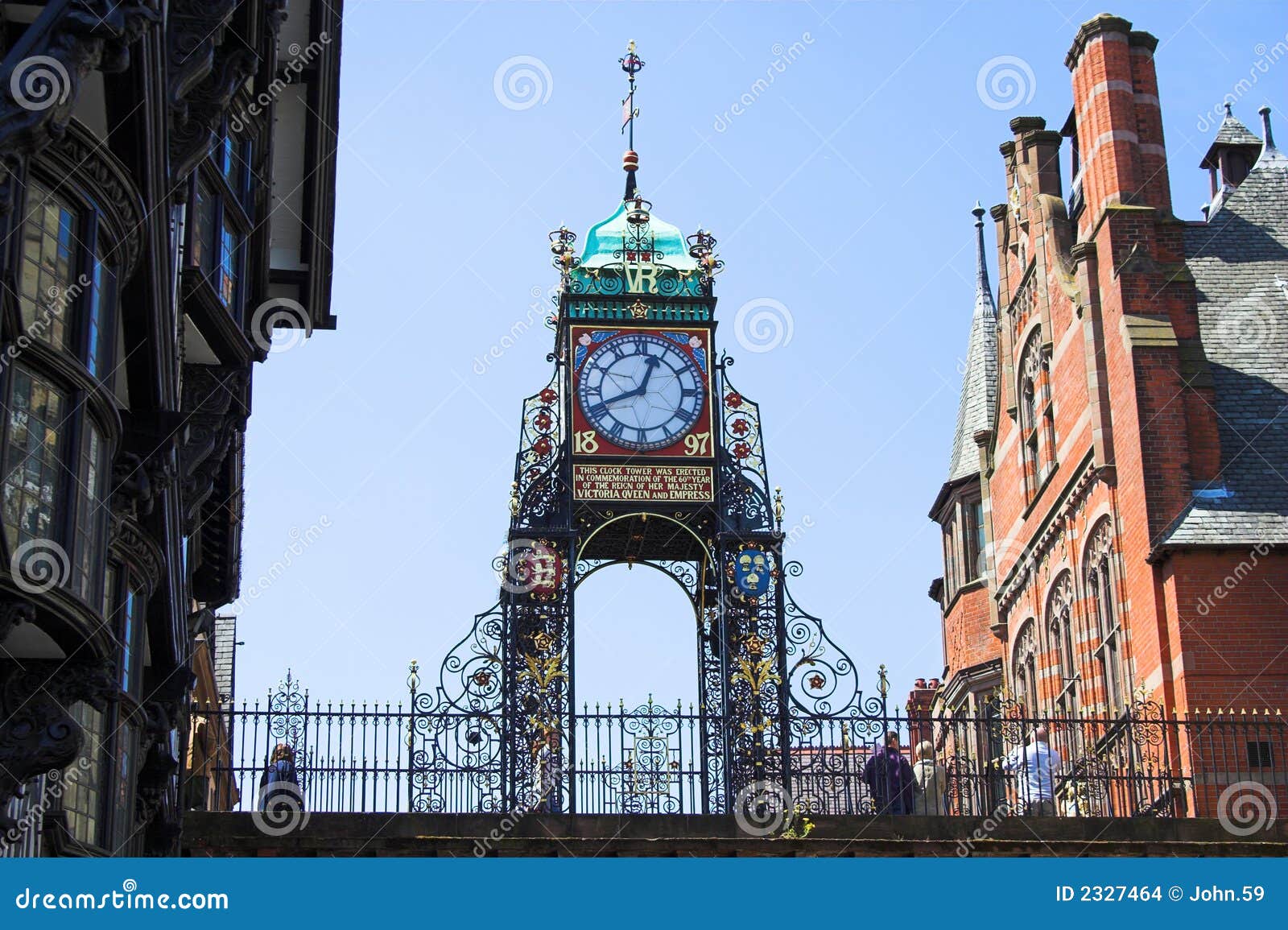 Eastgate Clock, Chester stock photo. Image of time, hands - 2327464
