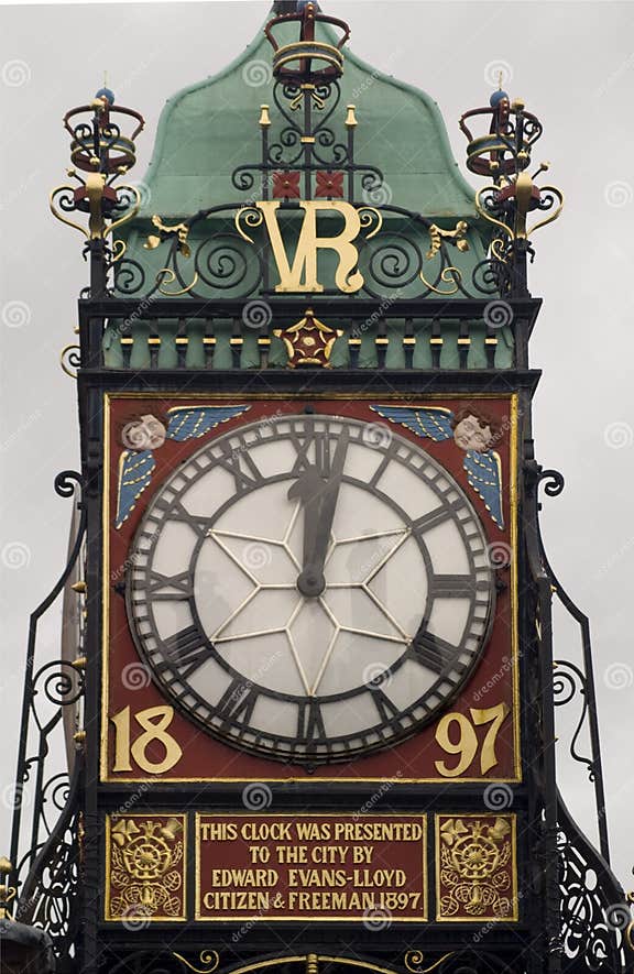 Eastgate Clock Chester stock photo. Image of window, historic - 3848450