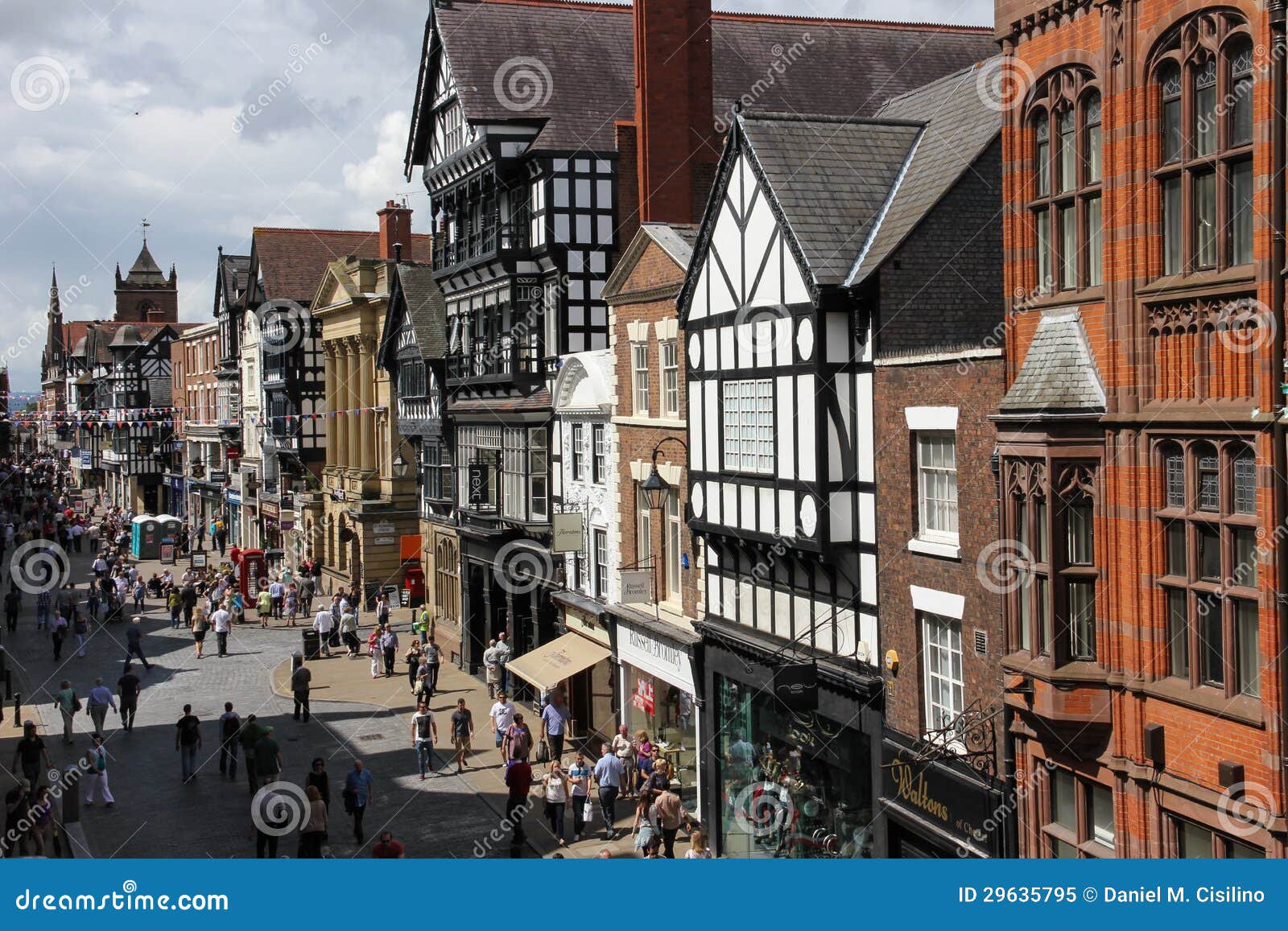 Eastgate Street. Chester. England Editorial Image - Image of history ...