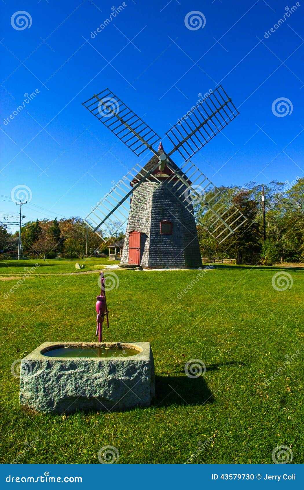 Eastham Windmill, Eastham, Cape Cod, MA. Editorial Image - Image of ...