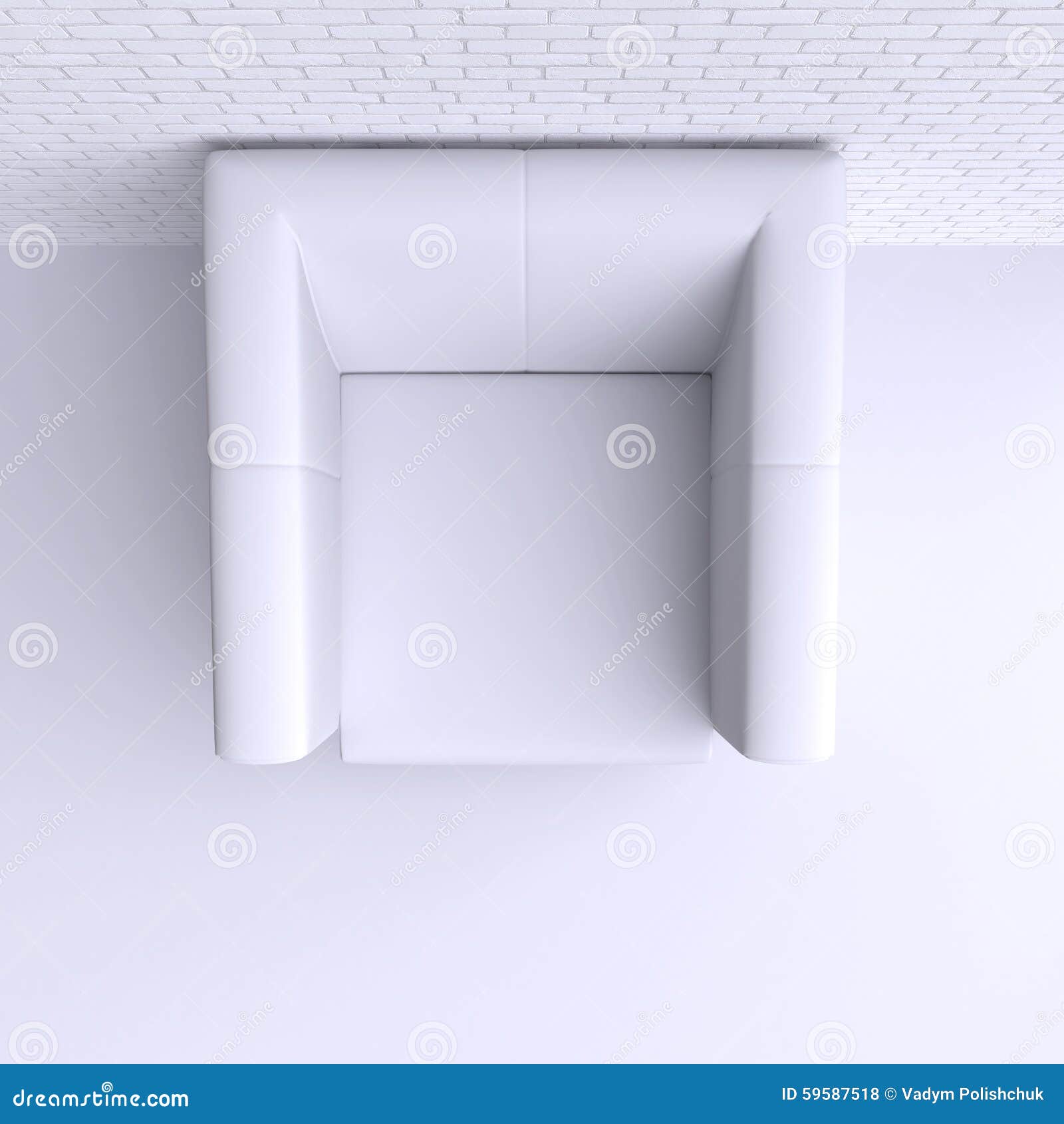 Easy Chair in Corner of the Room. Stock Illustration - Illustration of ...