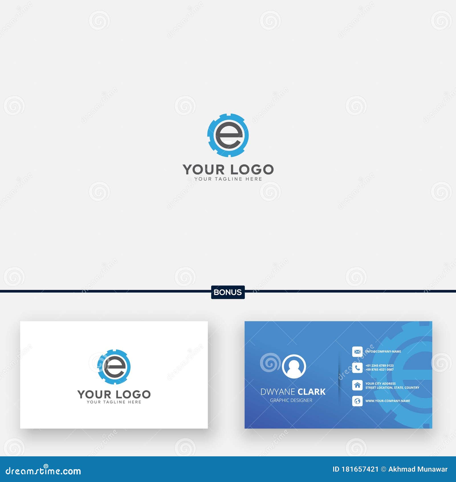 Easy Coin and Letter E Logo E Commerce Modern Design Stock Vector ...