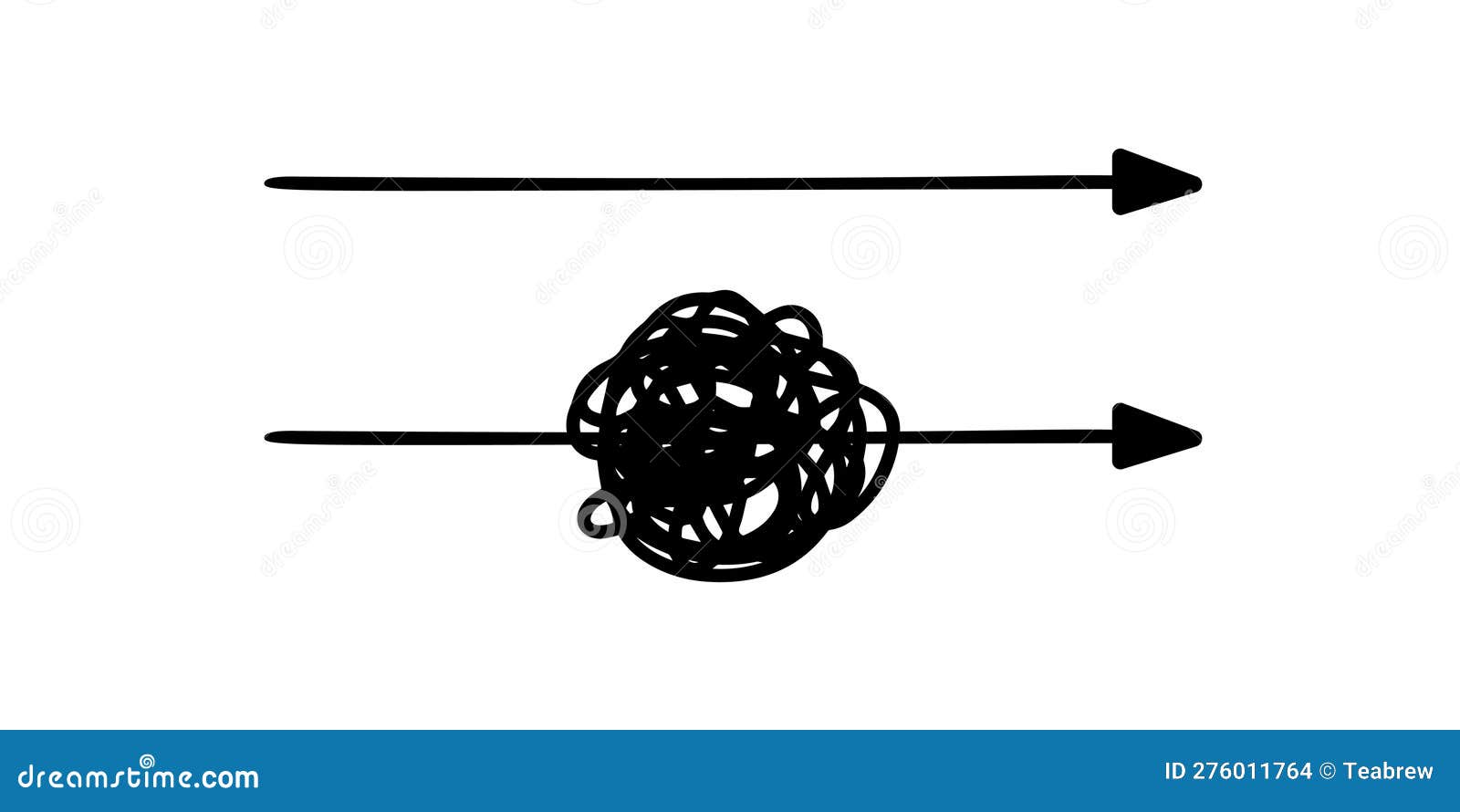 Easy and Complex Path. Vector Illustration. Stock Vector - Illustration ...