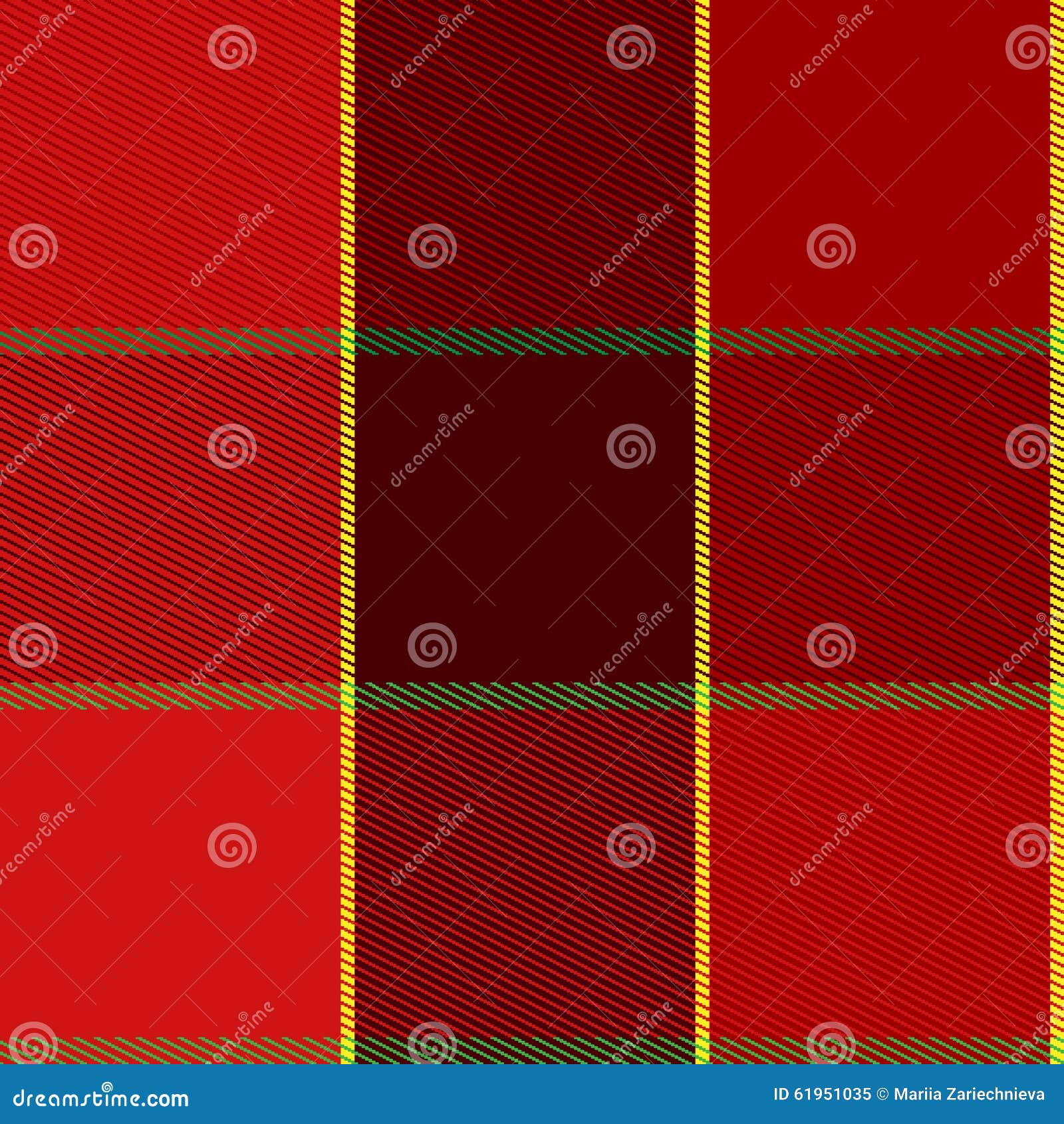 Easy Editable Red Checkered Plaid Vector Pattern Stock Illustration ...