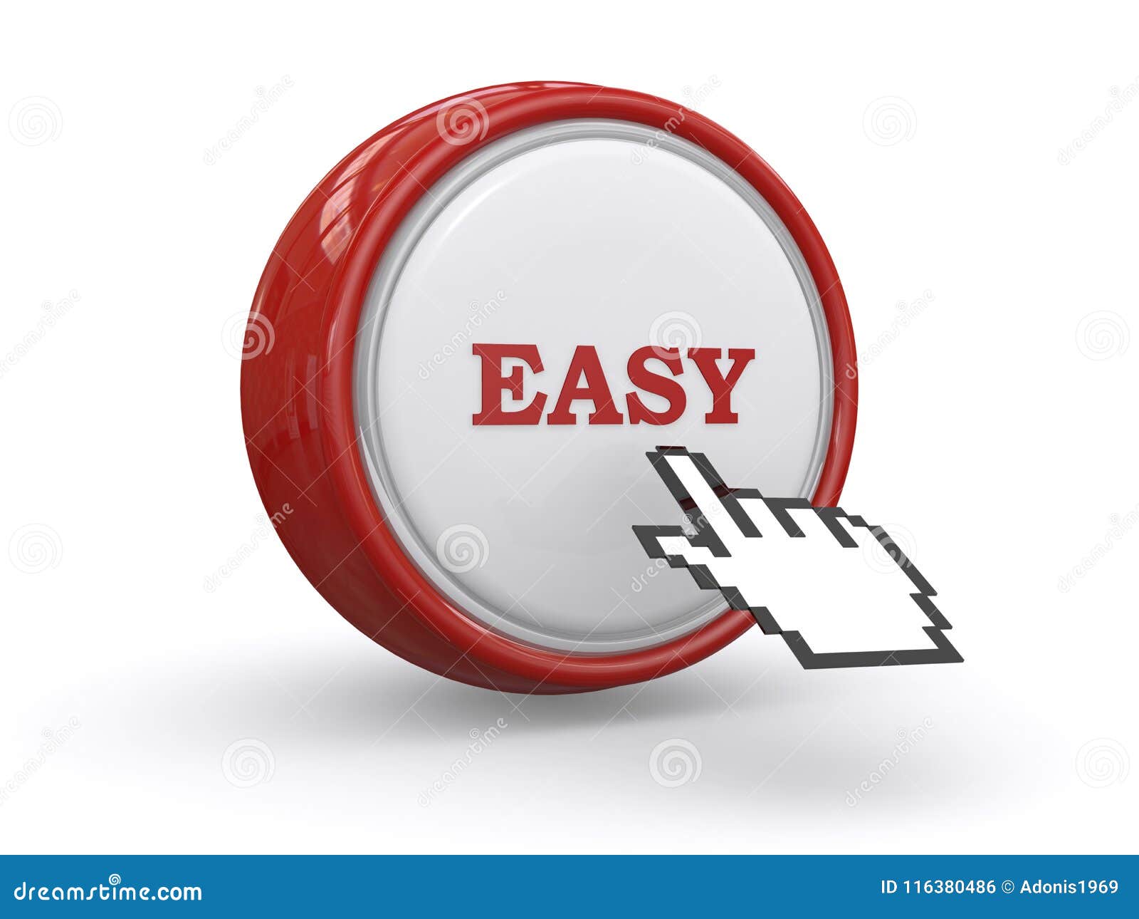 Easy electronic button stock illustration. Illustration of push - 116380486