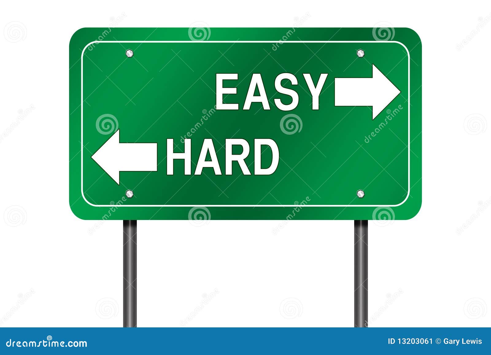 Easy Hard Way Sign Stock Illustrations – 165 Easy Hard Way Sign Stock ...