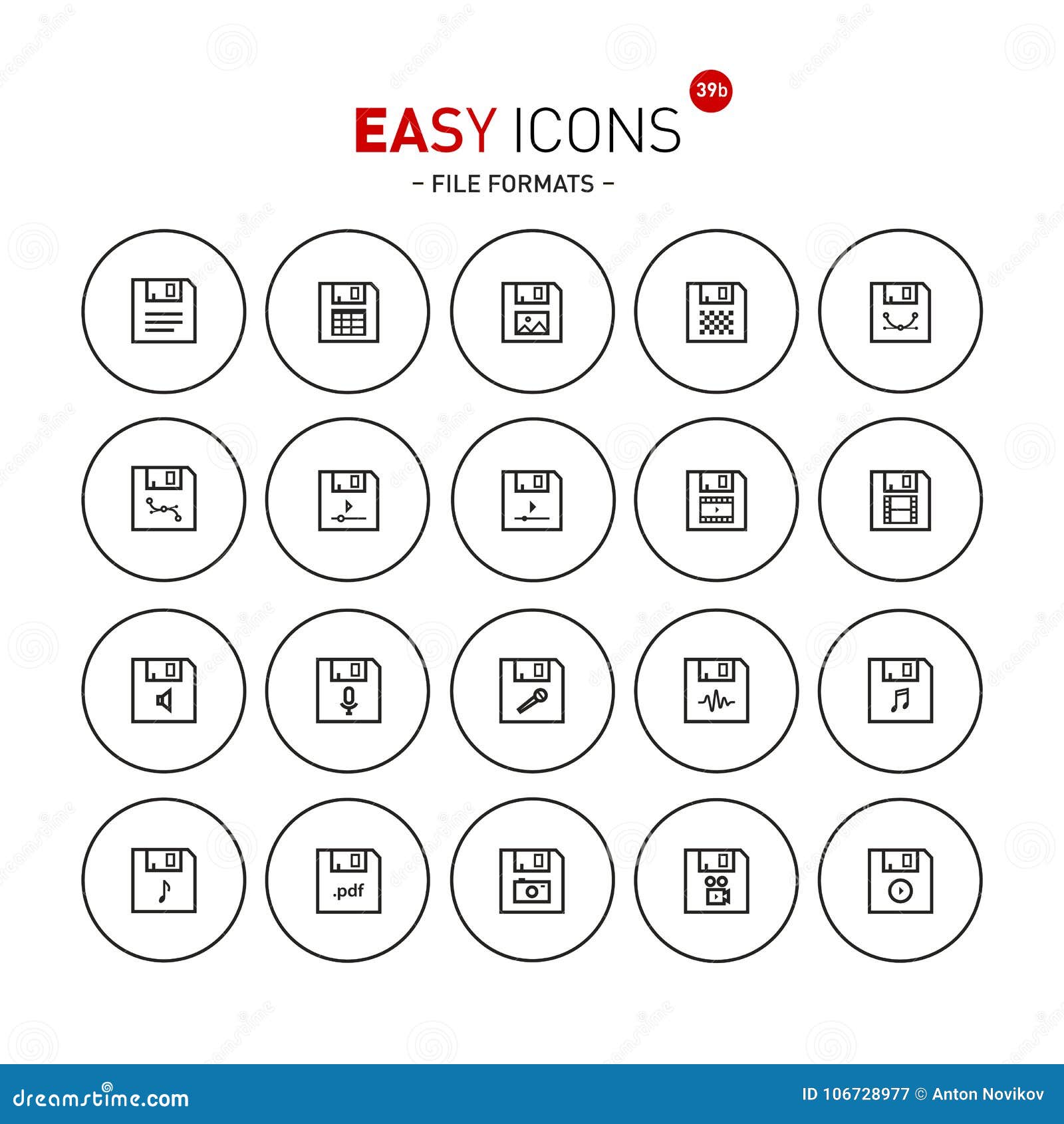 Easy Icons 39b File Formats Stock Vector - Illustration of audio, file ... Easy Icons 39b File Formats Stock Vector - Illustration of audio, file ...