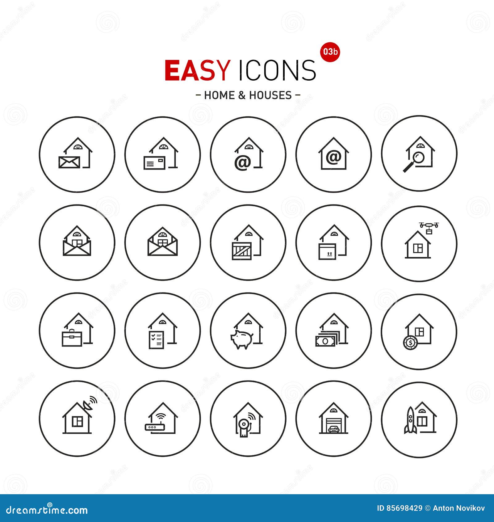 Easy icons 03b Home stock vector. Illustration of icon - 85698429