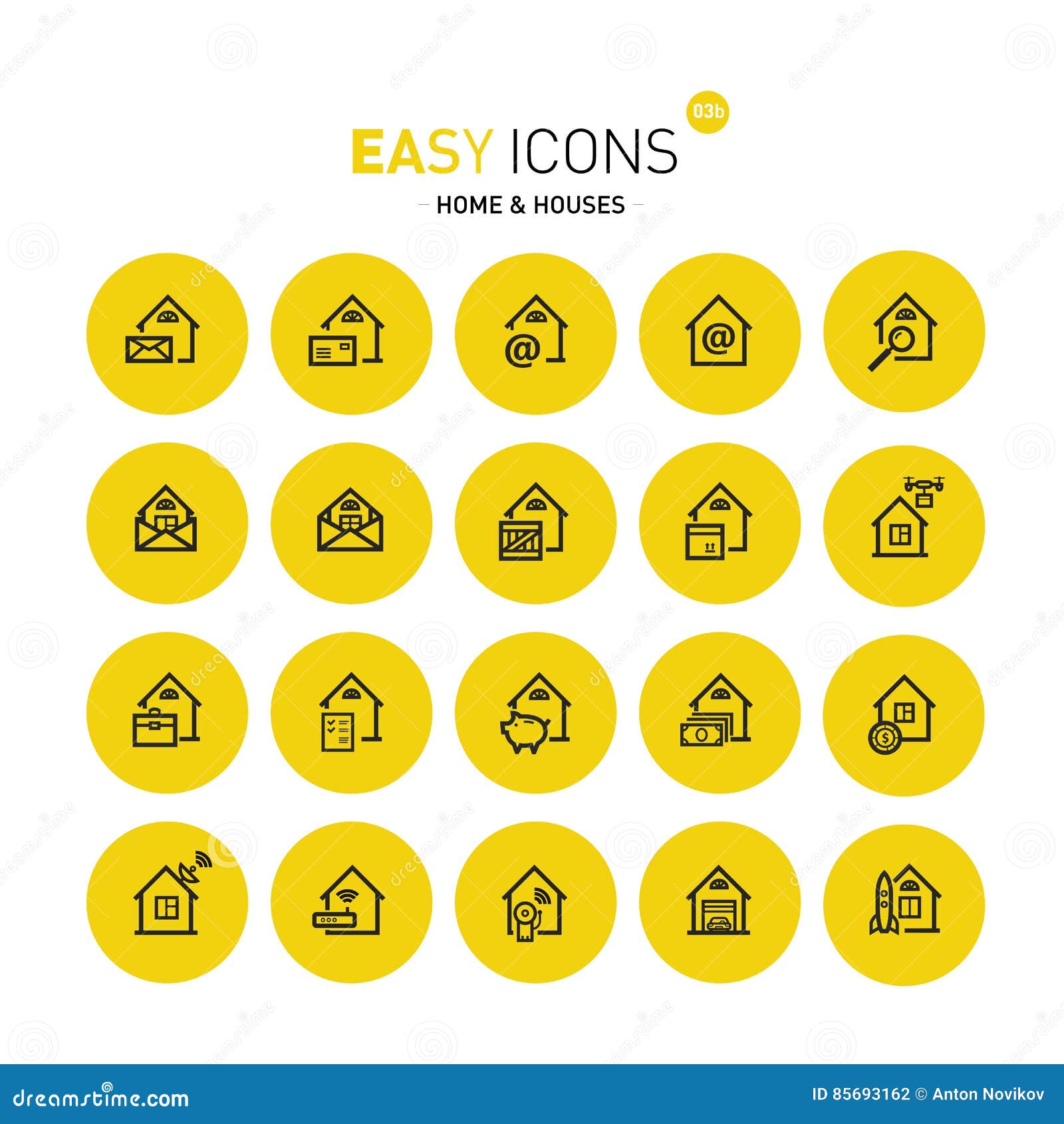 Easy icons 03c Home stock vector. Illustration of check - 85693162