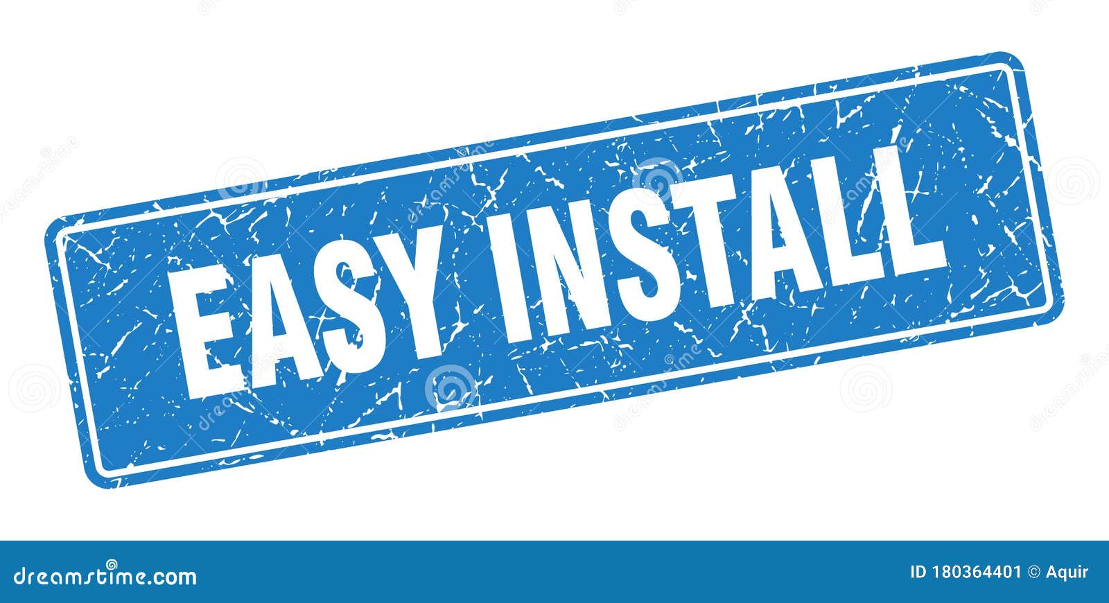 Easy Install Sign. Easy Install Grunge Stamp Stock Vector ...