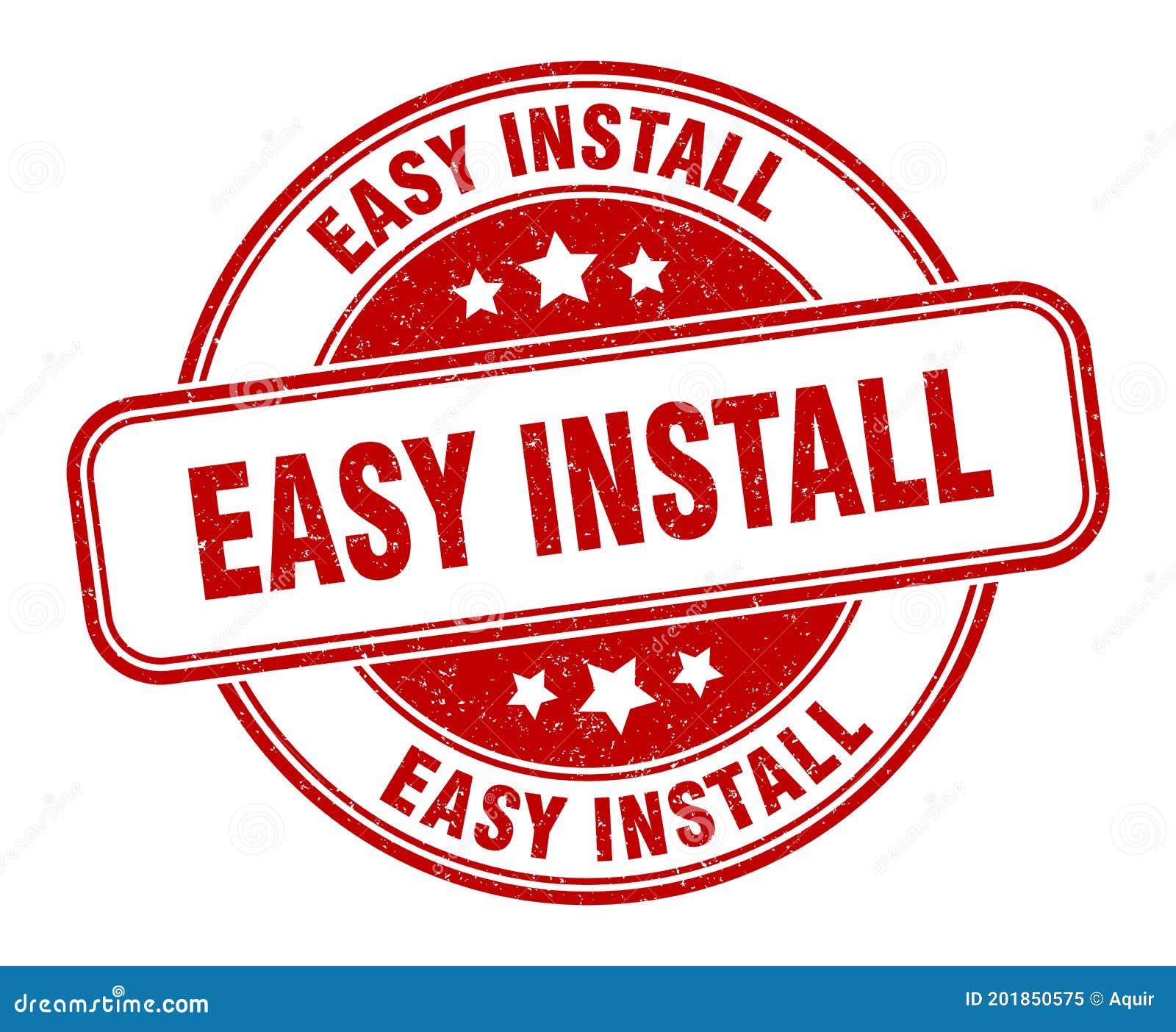 Easy Install Stamp. Easy Install Round Grunge Sign Stock Vector ...