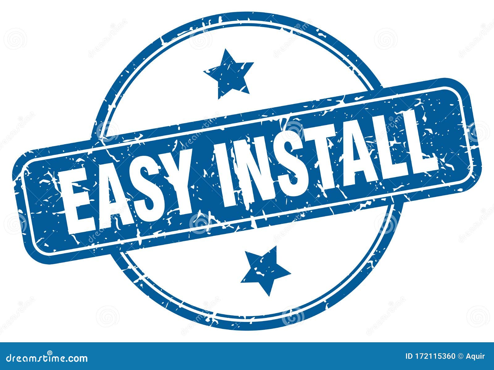 Easy Install Stamp. Easy Install Round Grunge Sign Stock Vector ...