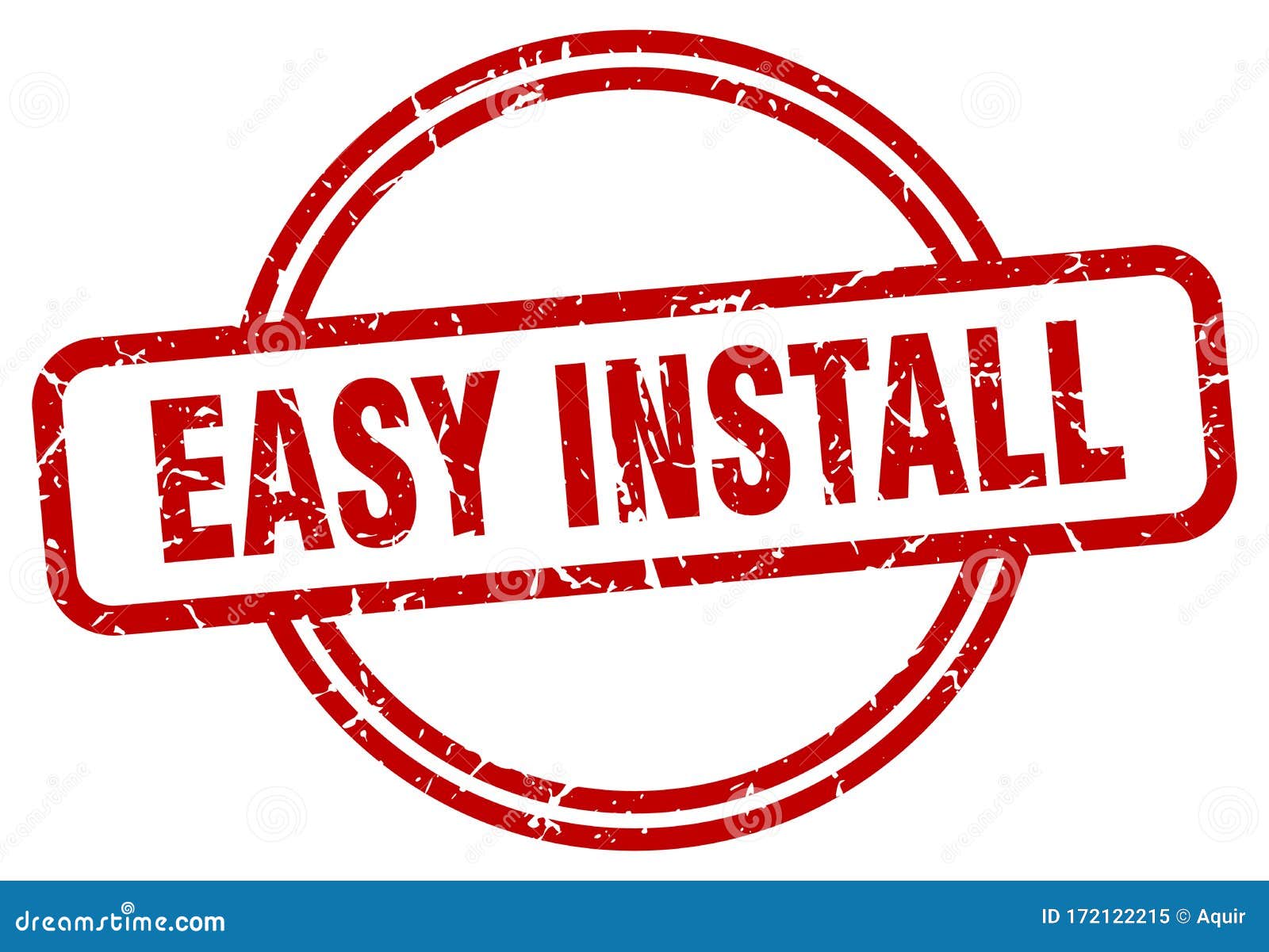 Easy Install Stamp. Easy Install Round Grunge Sign Stock Vector ...