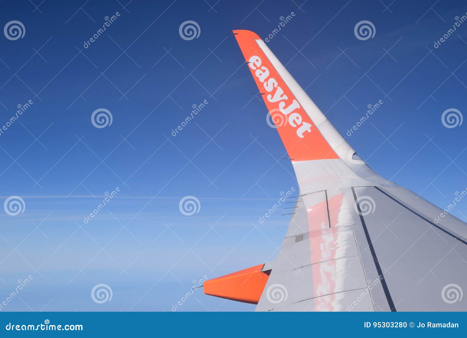 Easy Jet Plane View from the Sky Editorial Image - Image of mountain ...
