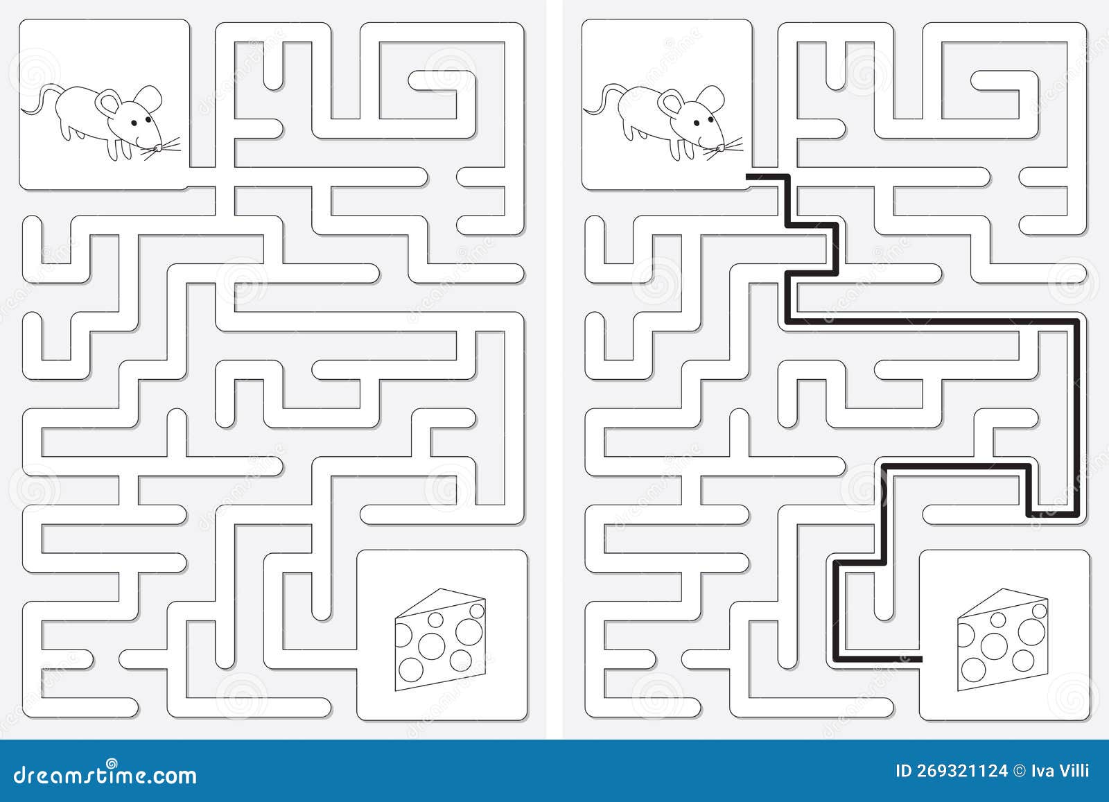 Easy little star maze stock vector. Illustration of education - 269321124