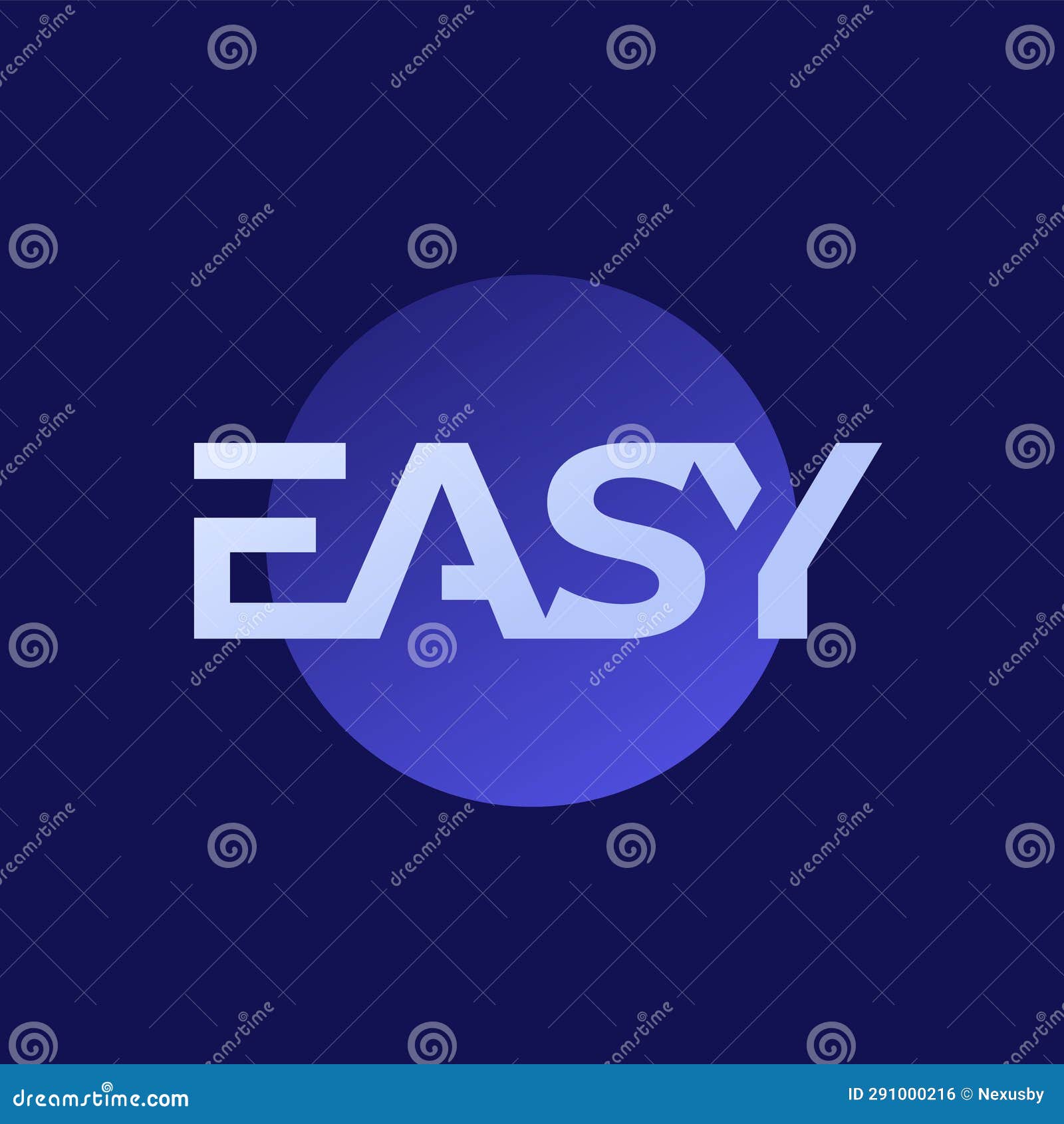 Easy Logo, Minimal Vector Design Stock Vector - Illustration of blue ...