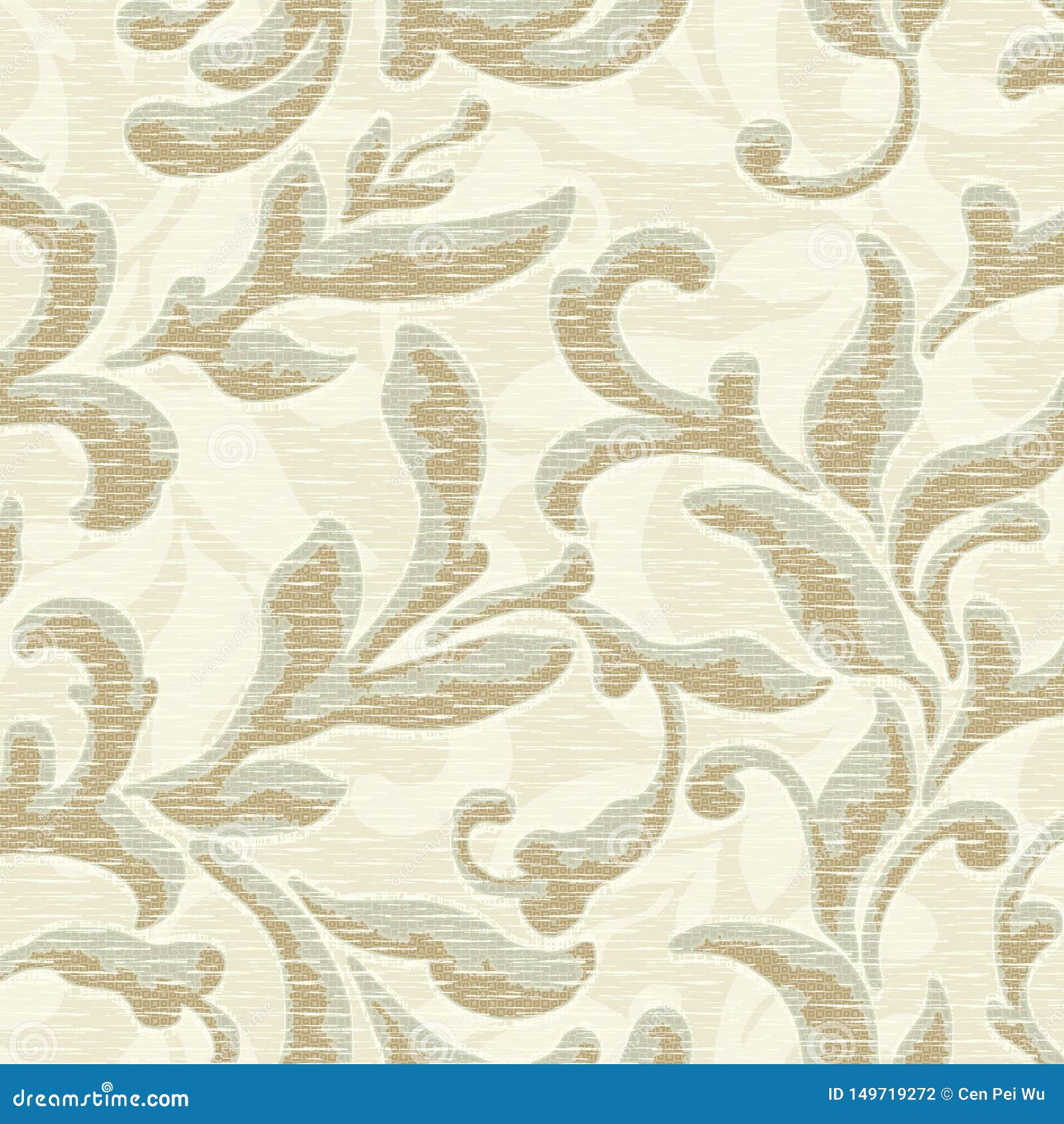 For Easy Making Seamless Pattern Use it for Filling Any Contours Stock ...