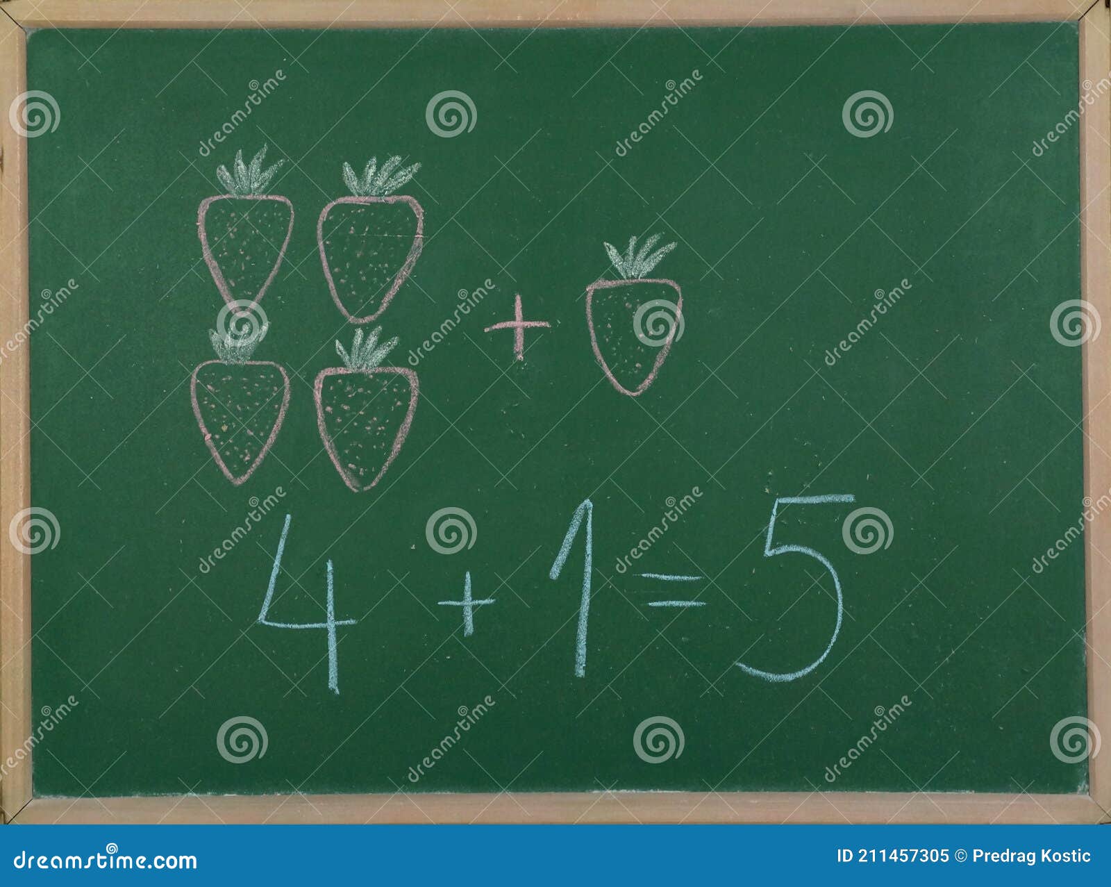 Easy math stock image. Image of green, addition, middle - 211457305