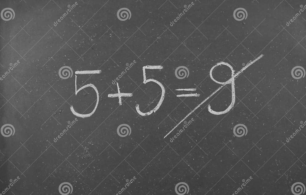 Easy math, stock image. Image of presentation, monochrome - 215077429