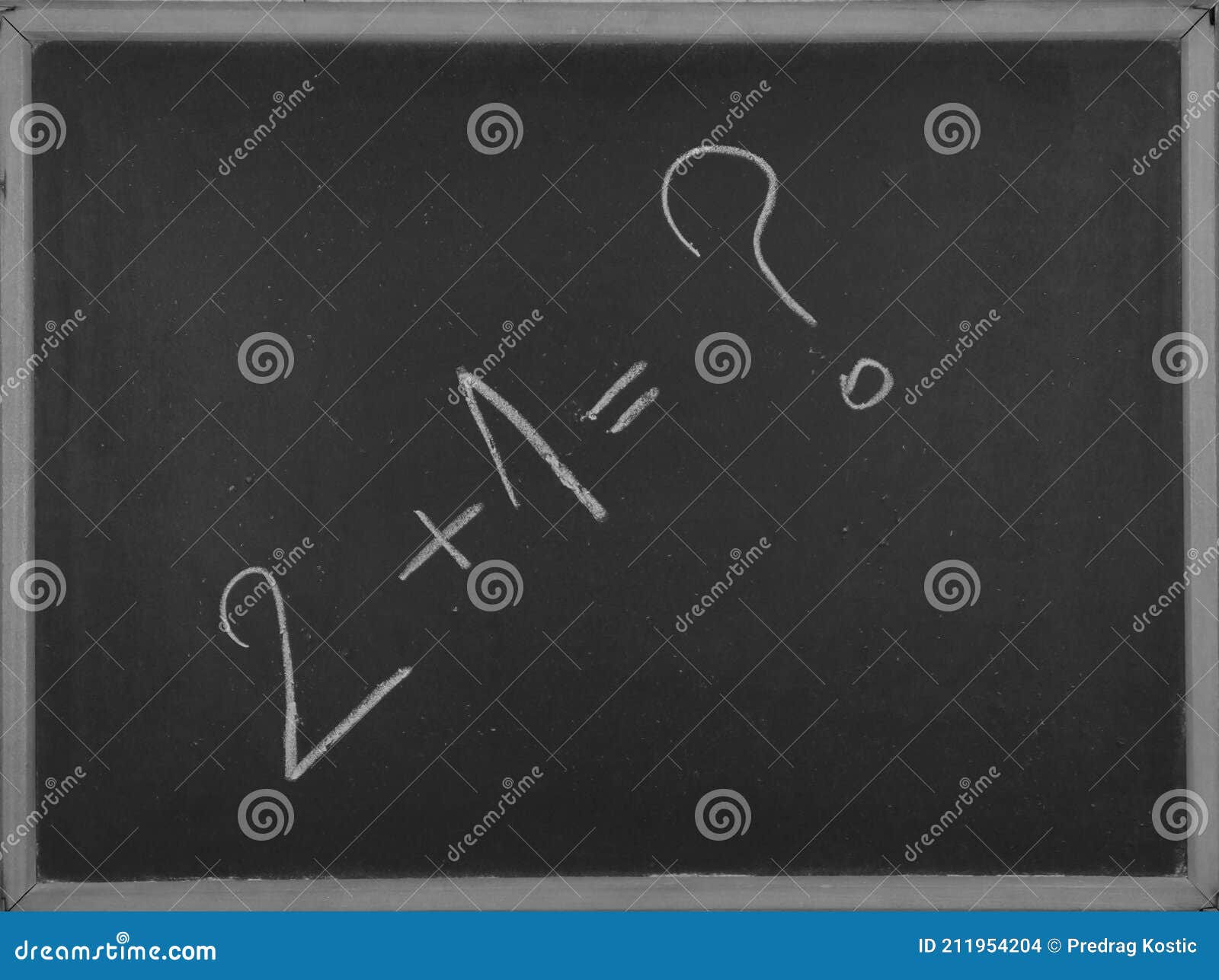 Easy math problem. stock photo. Image of alphabet, bletters - 211954204