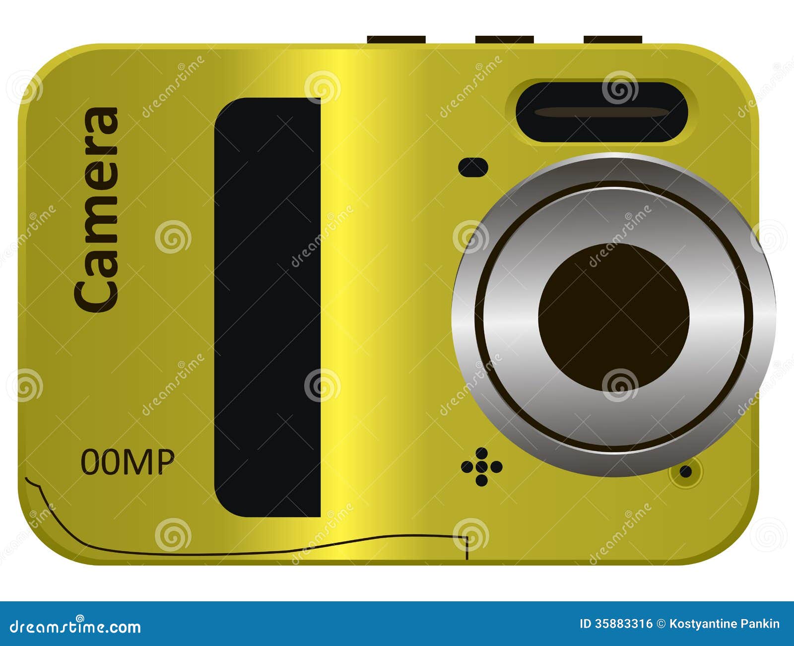 Easy modern camera stock vector. Illustration of object - 35883316