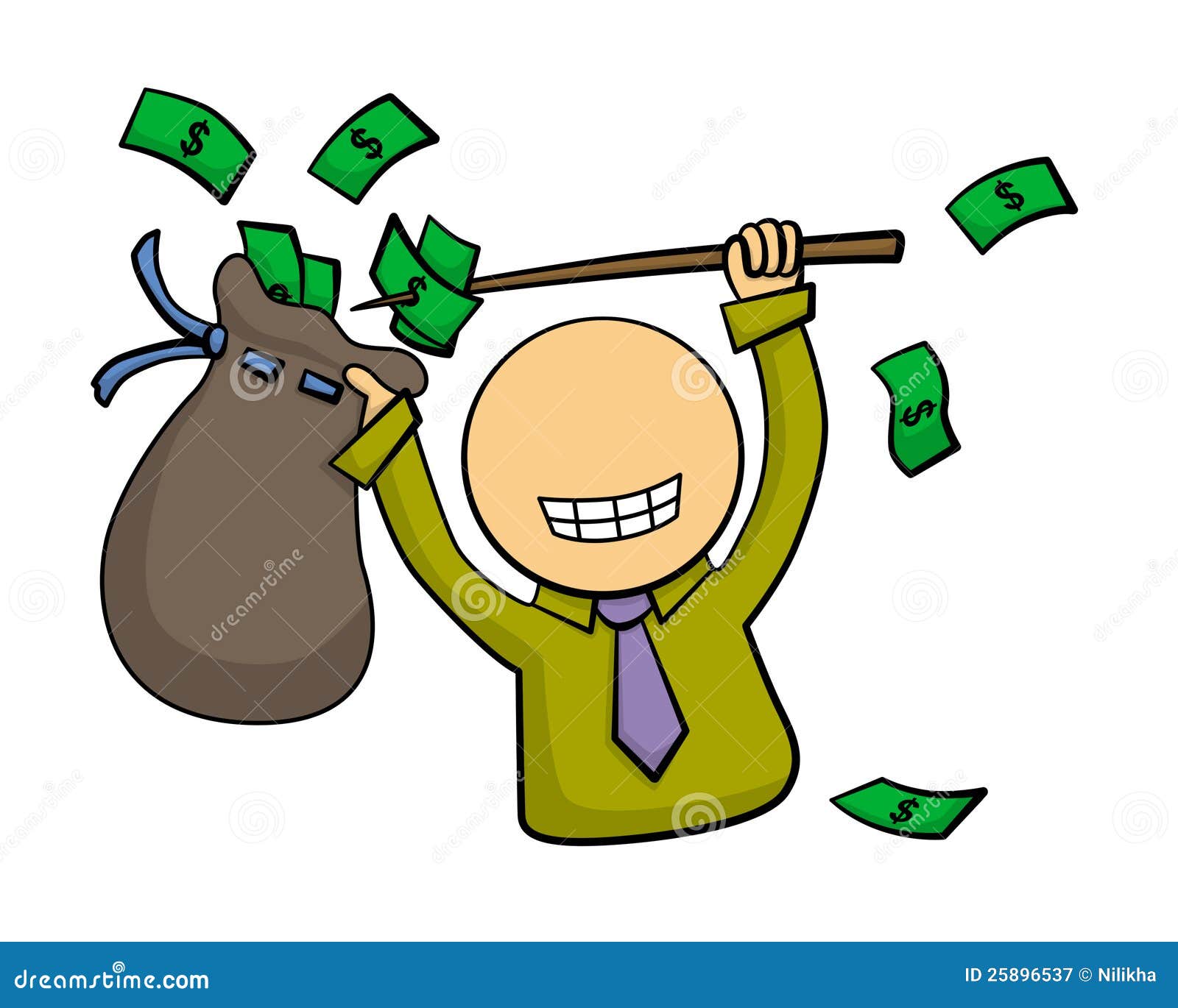 Easy money stock illustration. Illustration of wealthy - 25896537