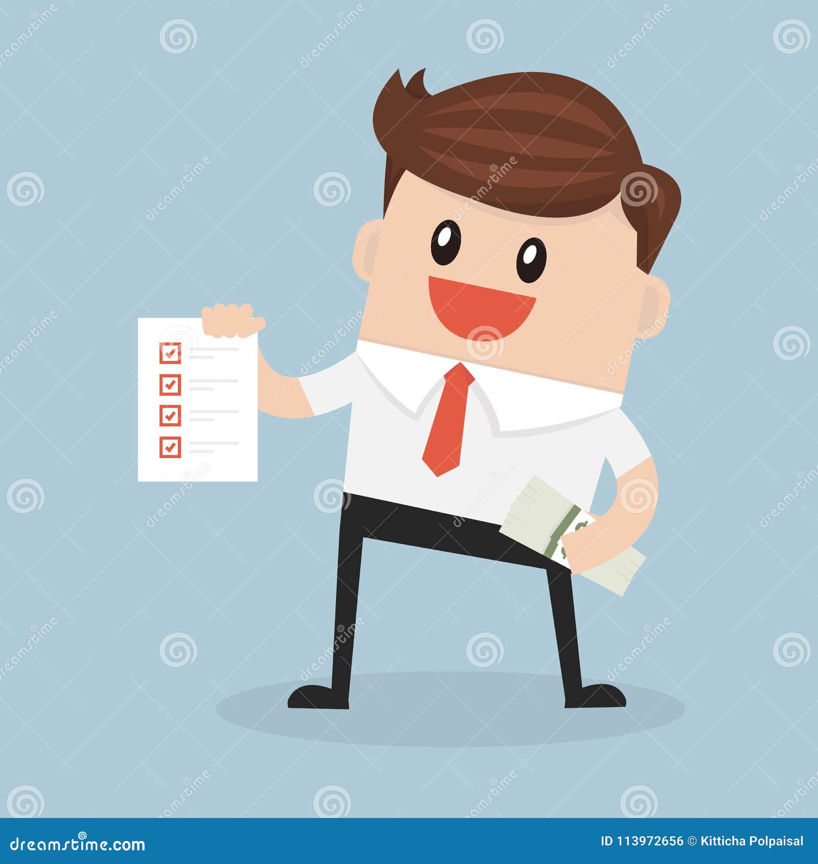 Easy Money. Flat Design Vector. Stock Vector - Illustration of income ...