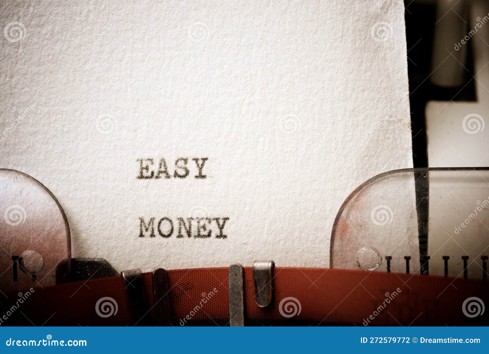 Easy money text stock photo. Image of word, change, easy - 272579772