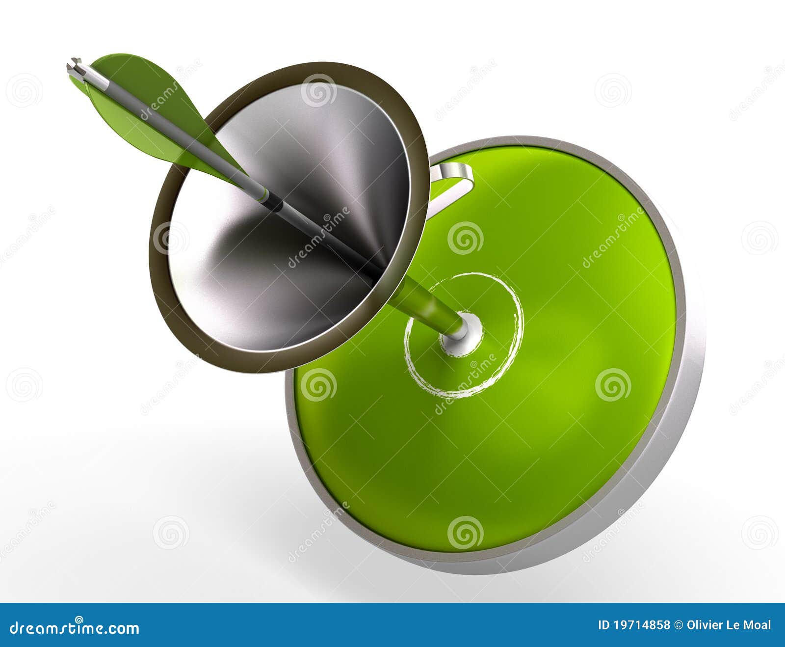 Easy Objective - Arrow and Target Stock Illustration - Illustration of ...