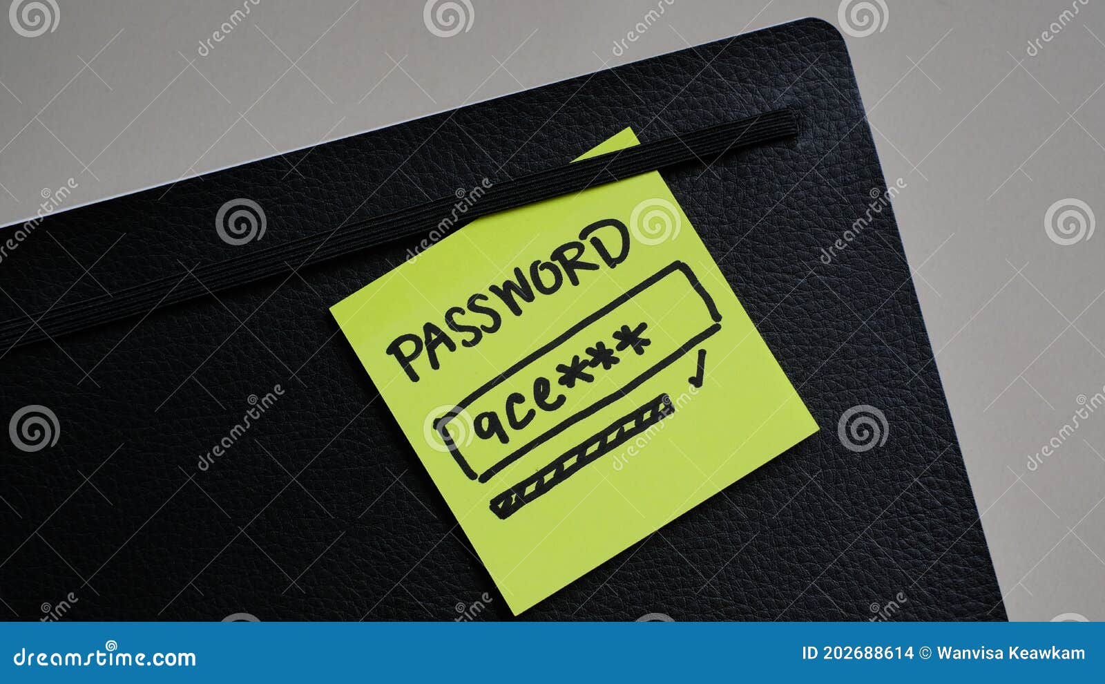 Password Message Concept Written Post it on Notebook. Stock Photo ...