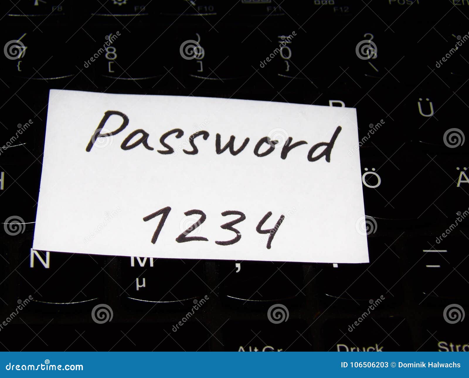 Easy Password Security stock image. Image of laptop - 106506203