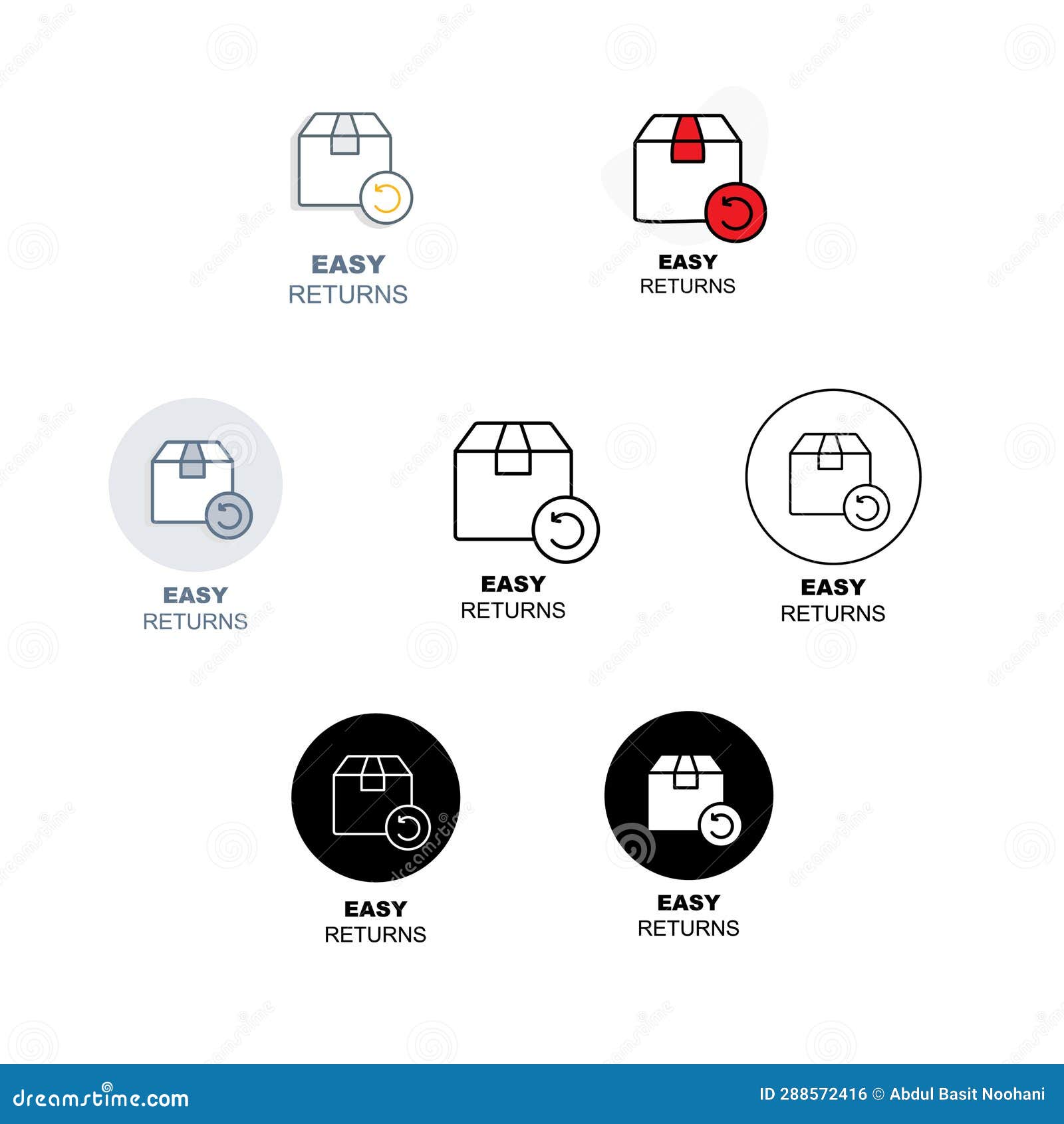 Easy Returns Icon, Simple Returns Symbol, Hassle-free Returns Emblem ...