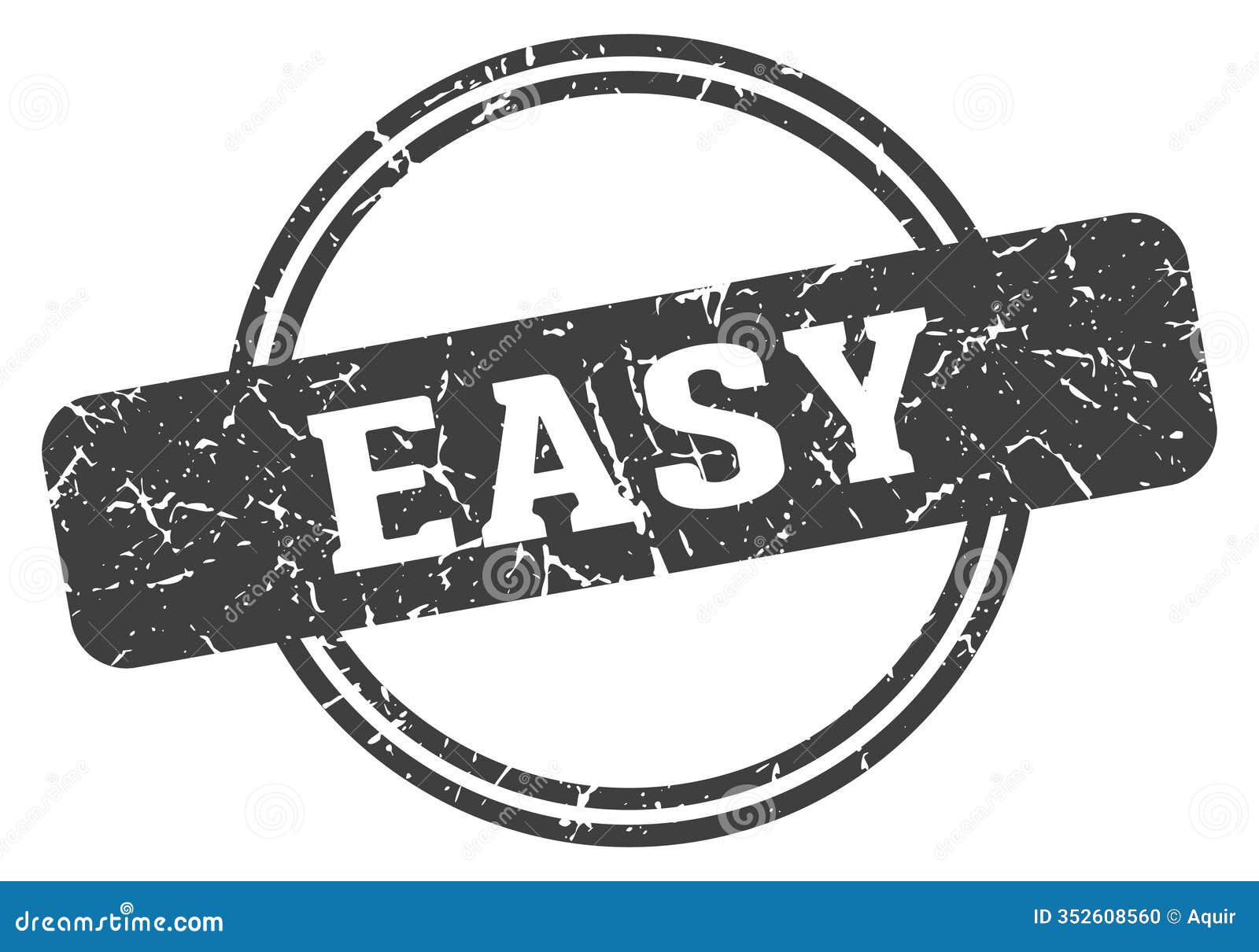 Easy stamp stock illustration. Illustration of overlay - 352608560